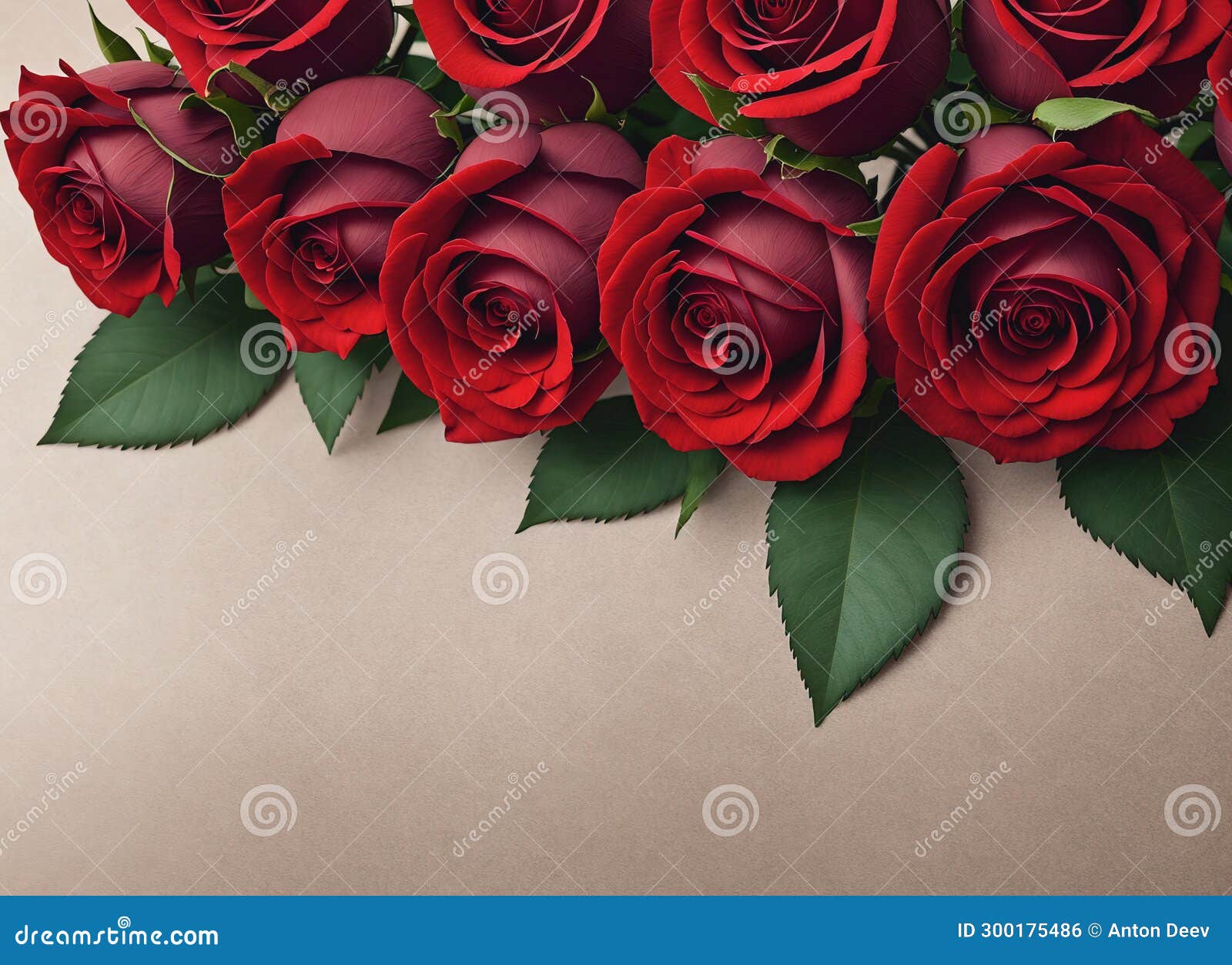 Red roses are on the table stock photo. Image of flower - 300175486