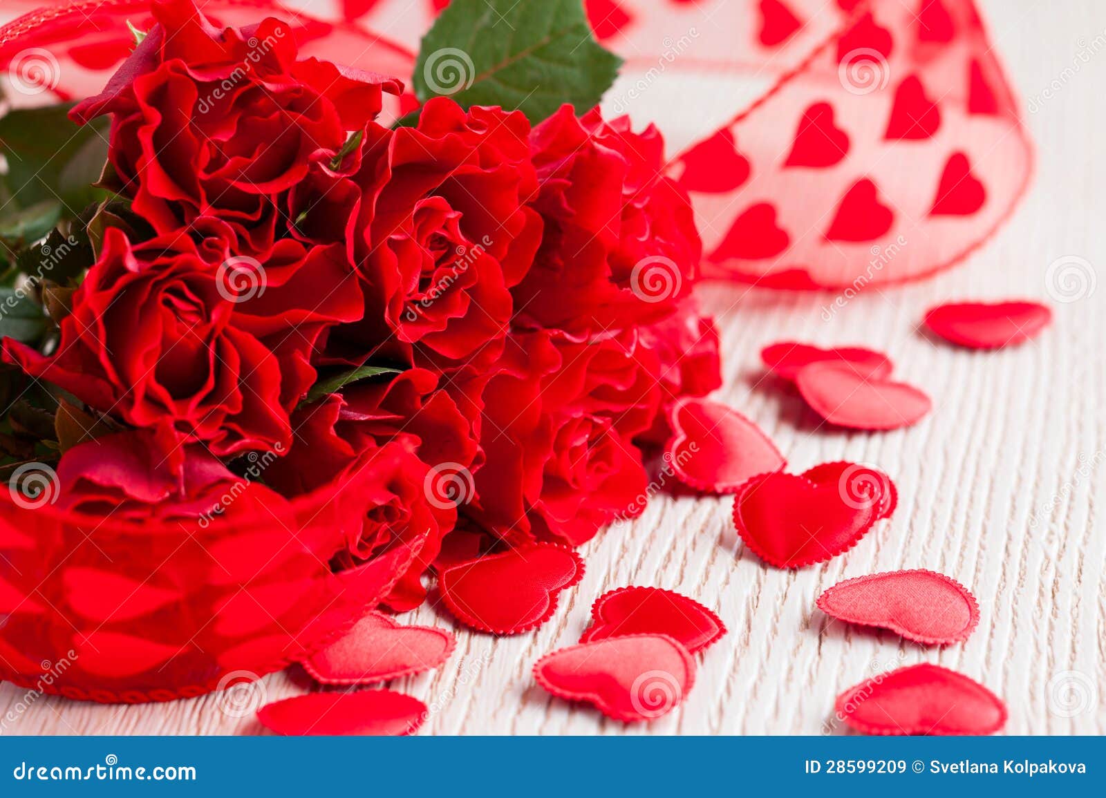 Red Roses for Valentine S Day Stock Image - Image of present ...
