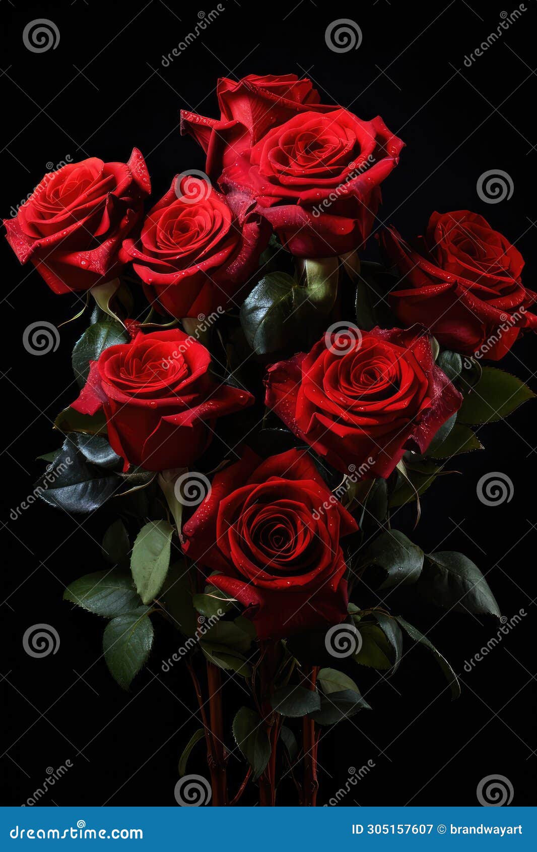 Red Roses in Vase stock illustration. Illustration of decor - 305157607