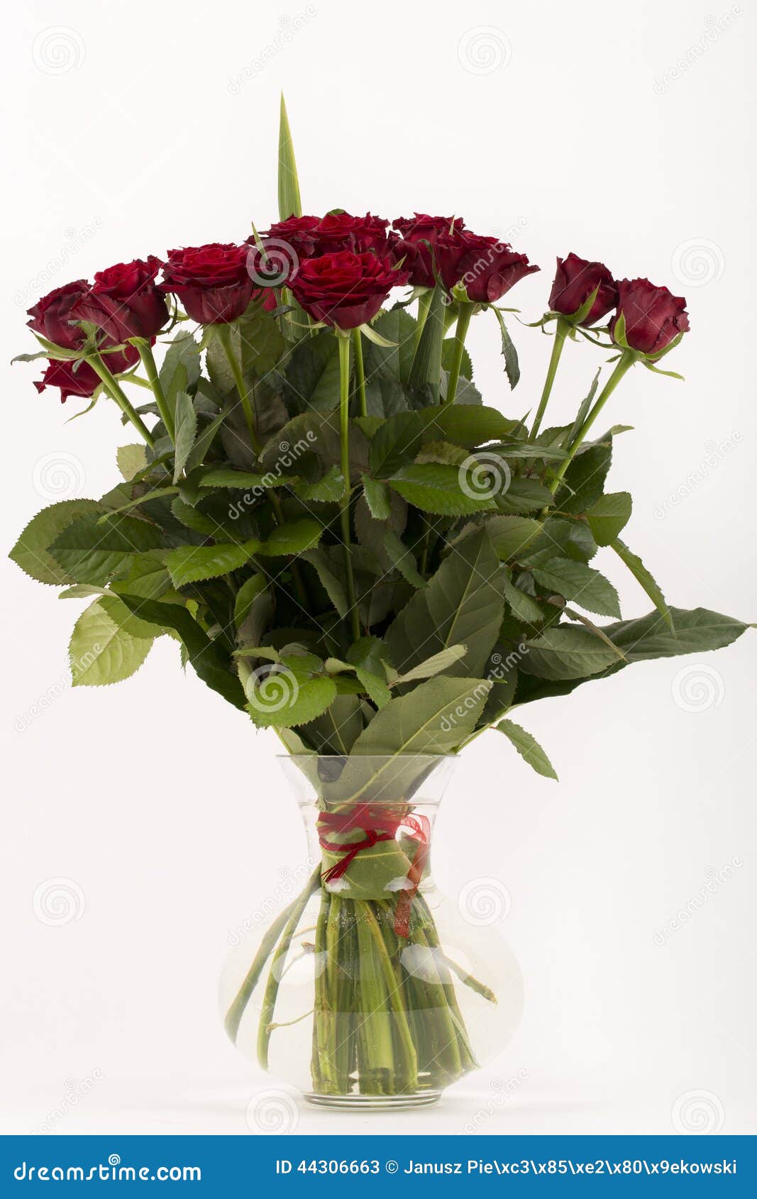 Red roses in vase stock image. Image of rustic, beauty - 44306663