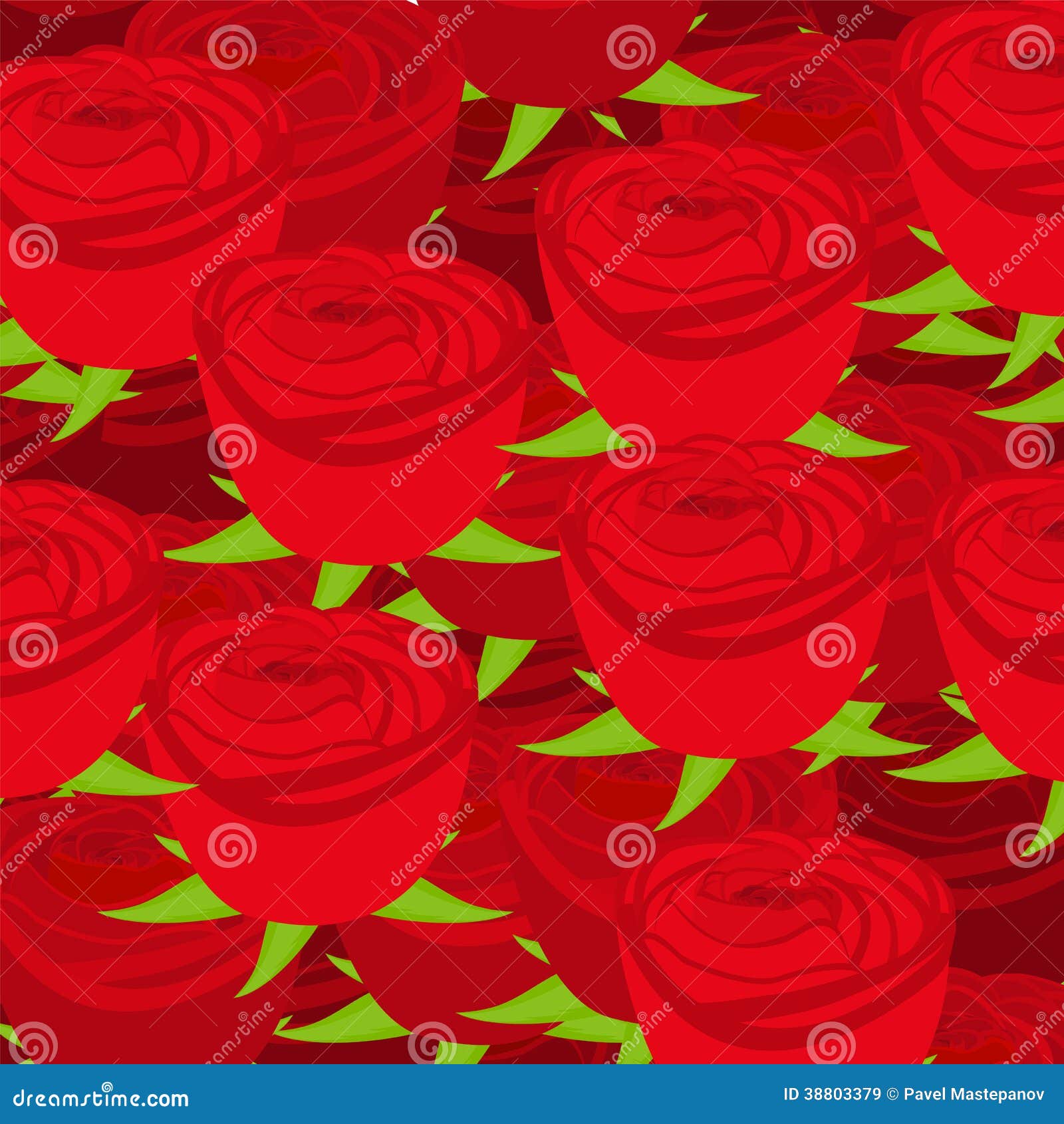 Red roses stock vector. Illustration of isolated, petals - 38803379