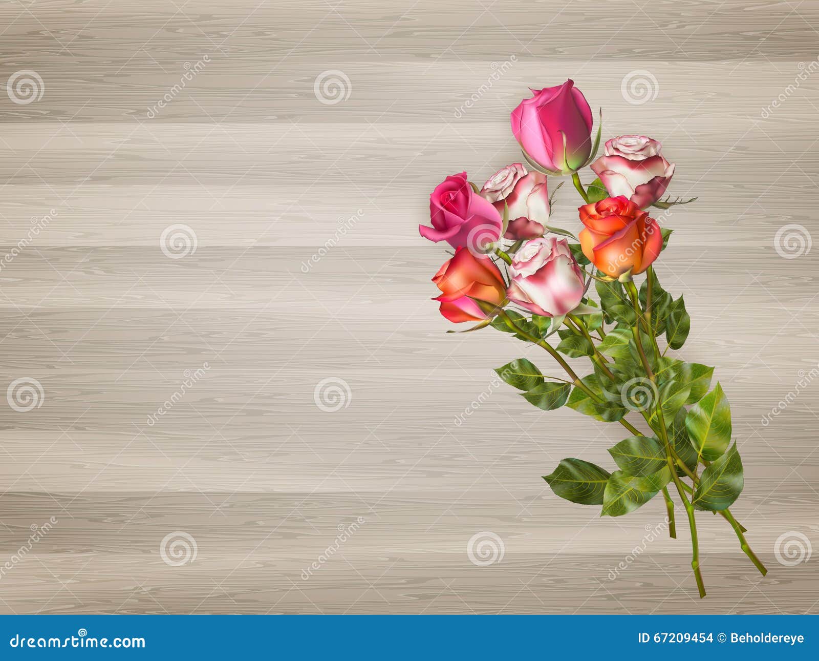 Veneer Rose With Brass Inlay Stock Image | CartoonDealer.com #101992993