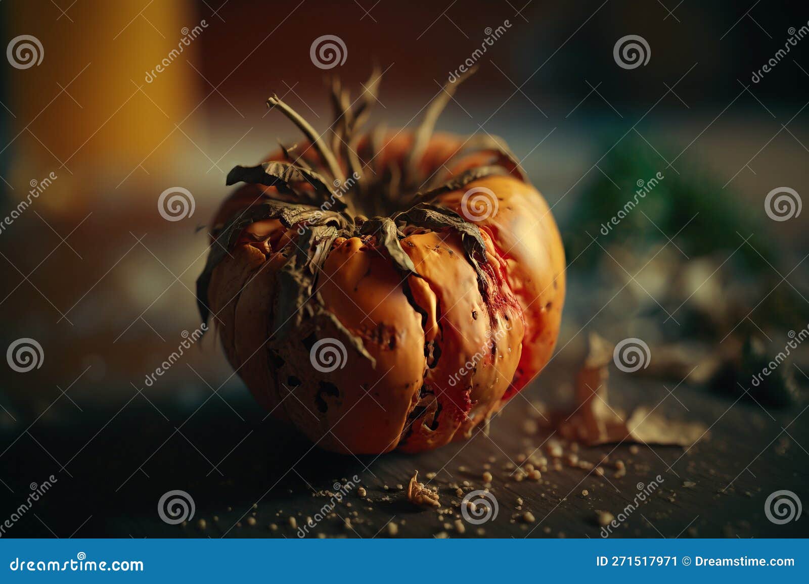 Red Rotten Tomato Generative AI Stock Illustration - Illustration of ...
