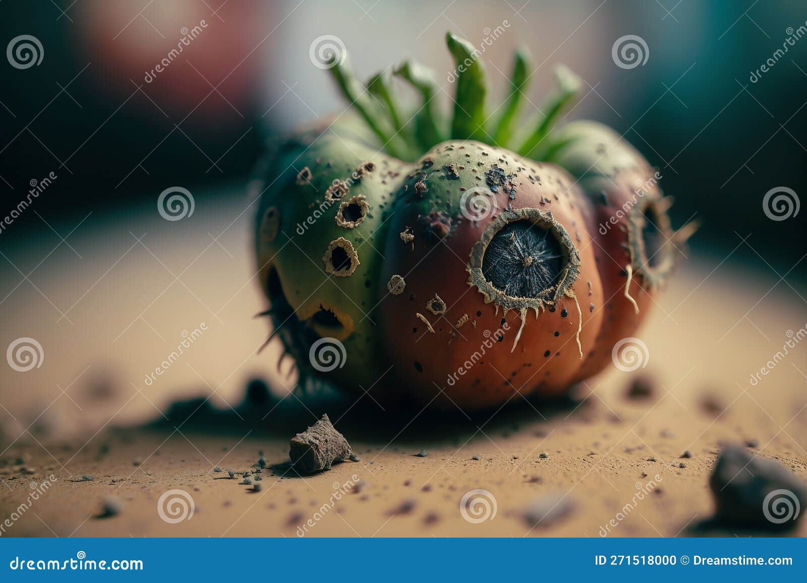 Red Rotten Tomato Generative AI Stock Illustration - Illustration of ...
