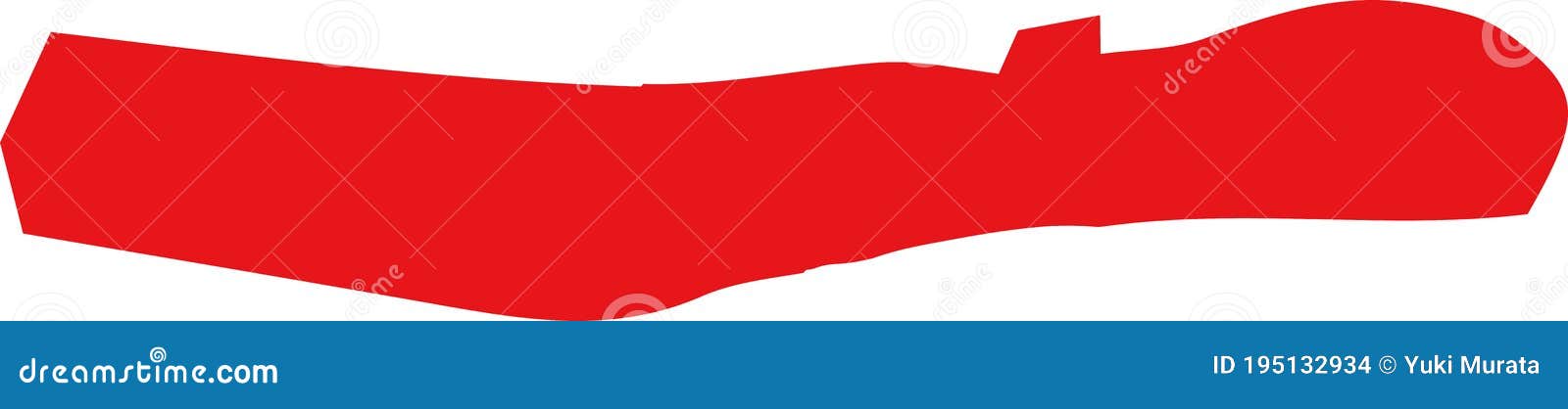 Red Rough Lines Written with a Brush Stock Vector - Illustration of ...