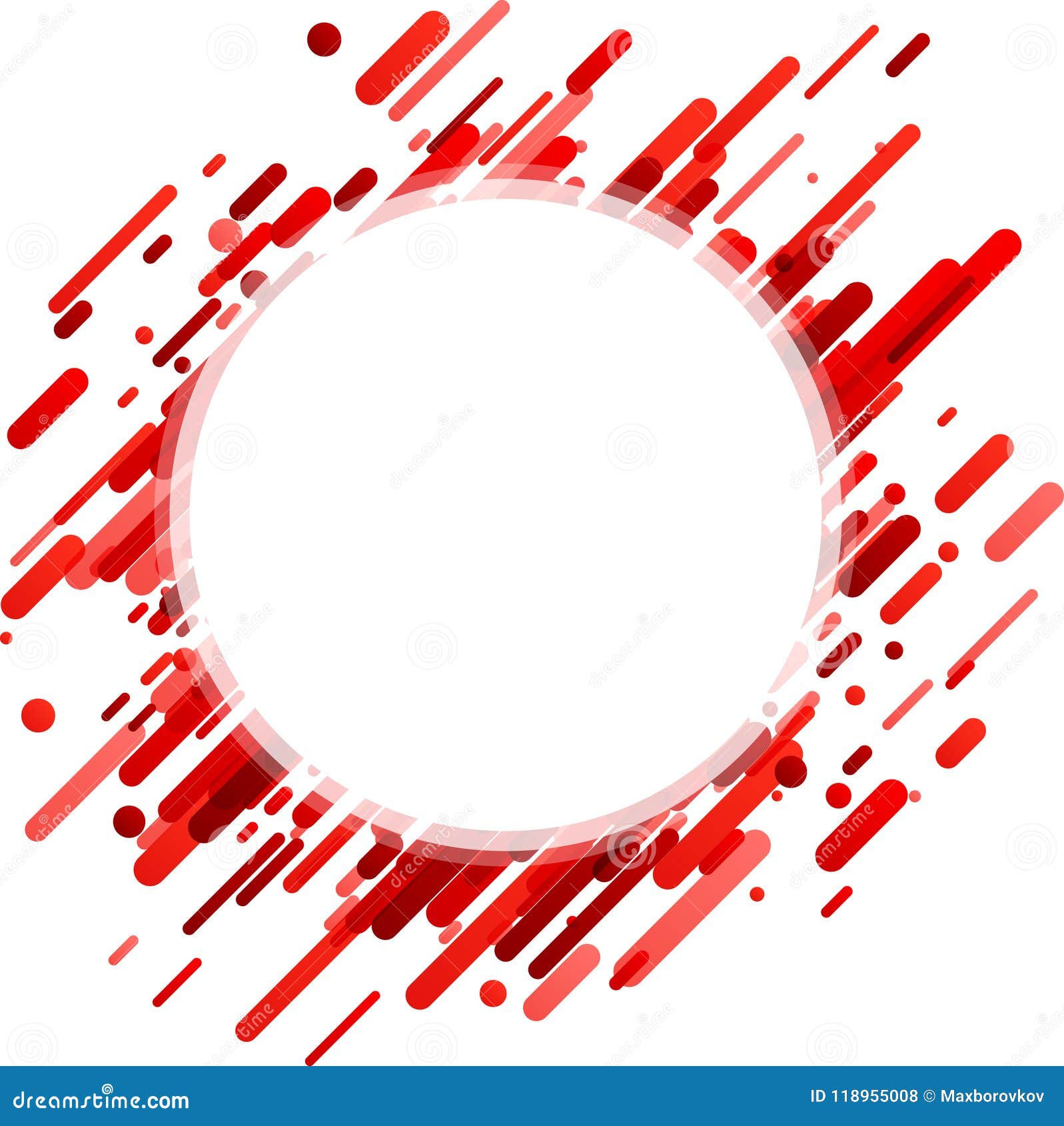 Red Round Background on White. Stock Vector - Illustration of template ...