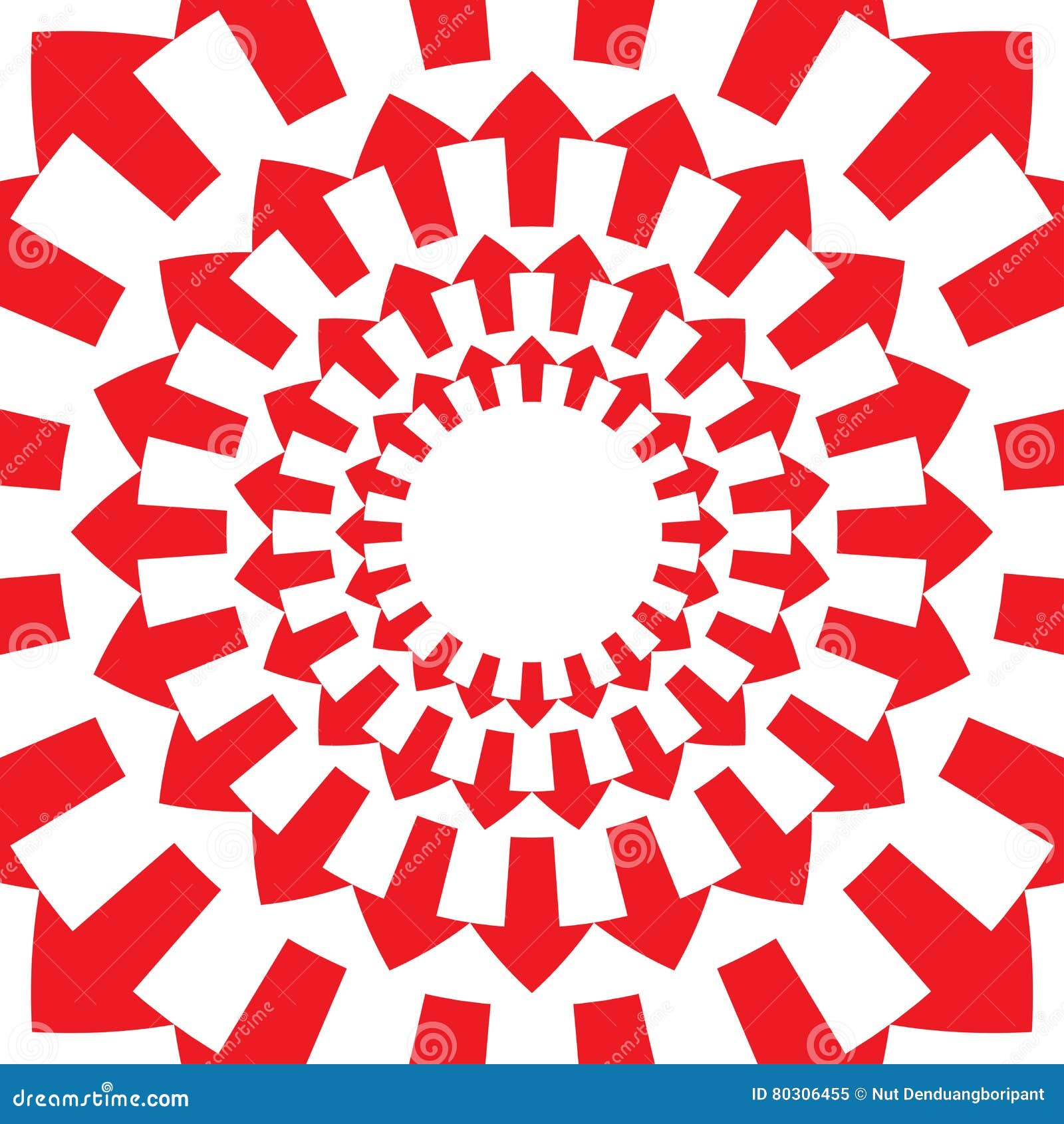 Red Round Arrows Background Stock Vector - Illustration of arrow, color ...