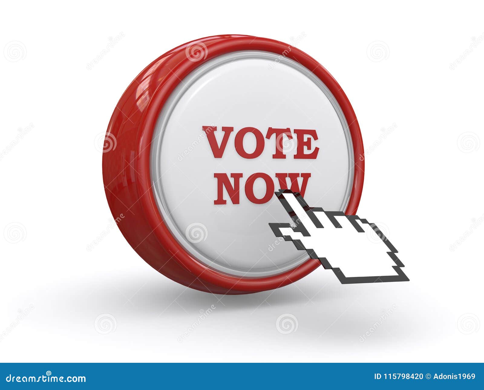 Vote now button stock illustration. Illustration of business - 115798420