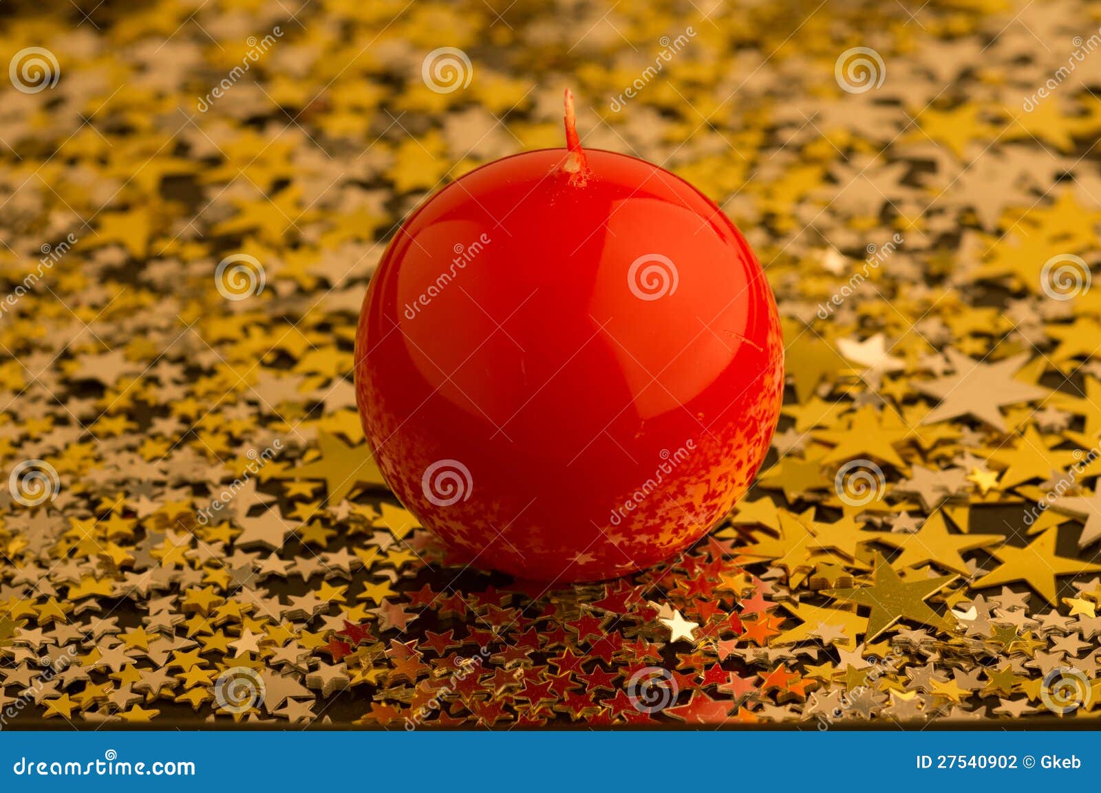 Red, round candle stock photo. Image of romantic, decoration - 27540902