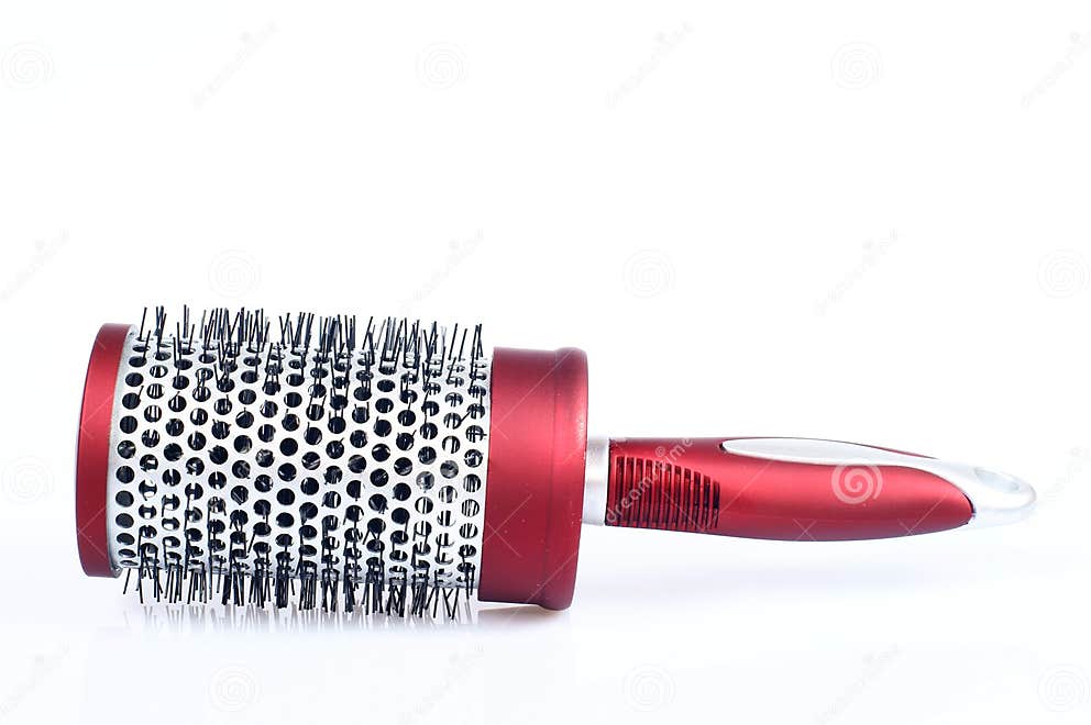 Red round comb stock photo. Image of personal, fashion - 7280014
