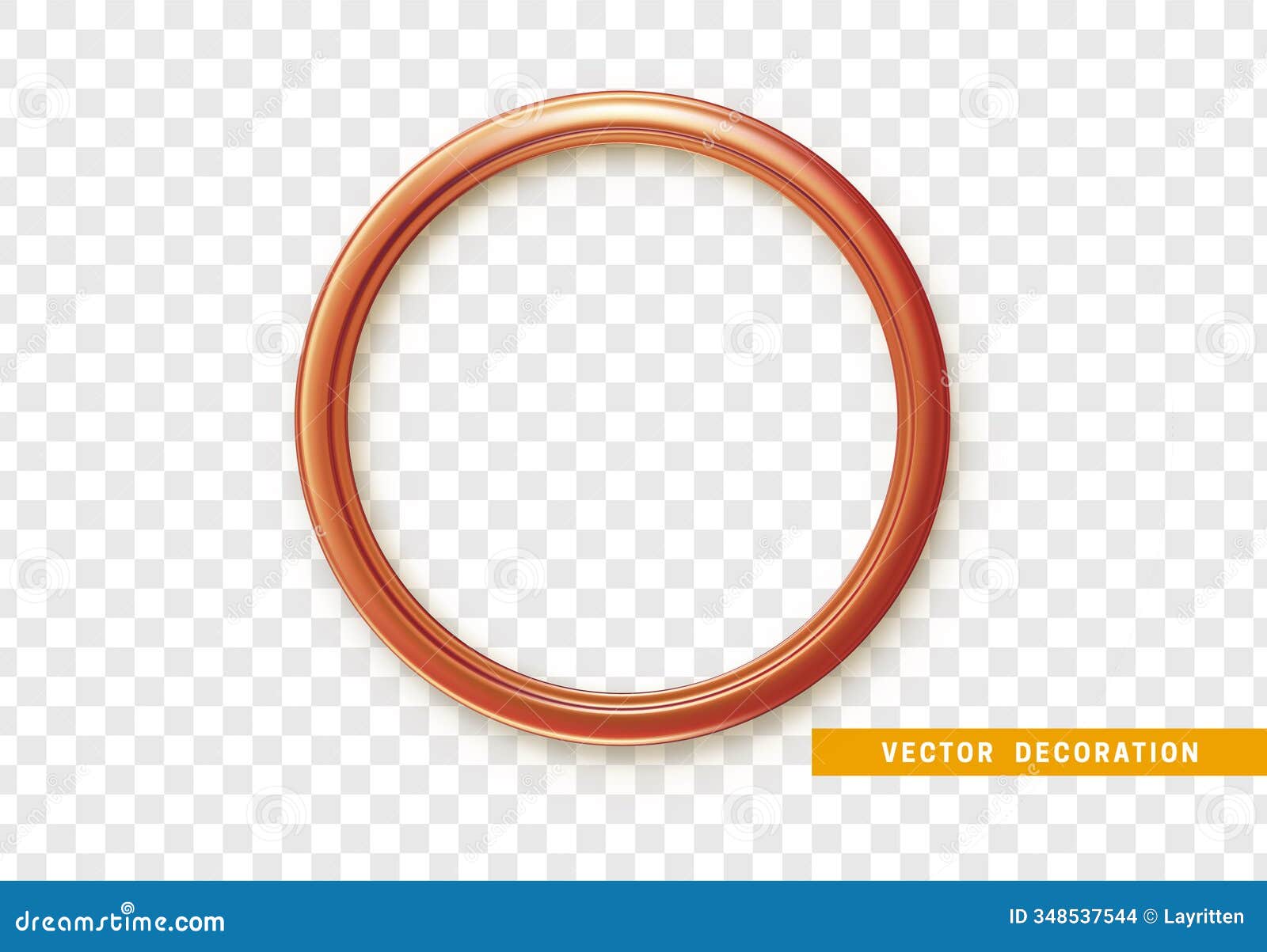 Red Round Frame Isolated on Transparent Background Stock Vector ...