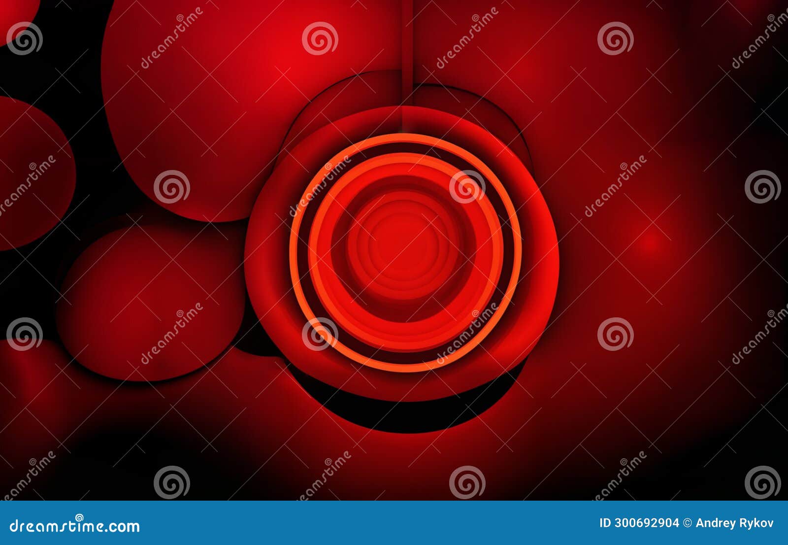 Red Round Geometric Background Stock Illustration - Illustration of ...
