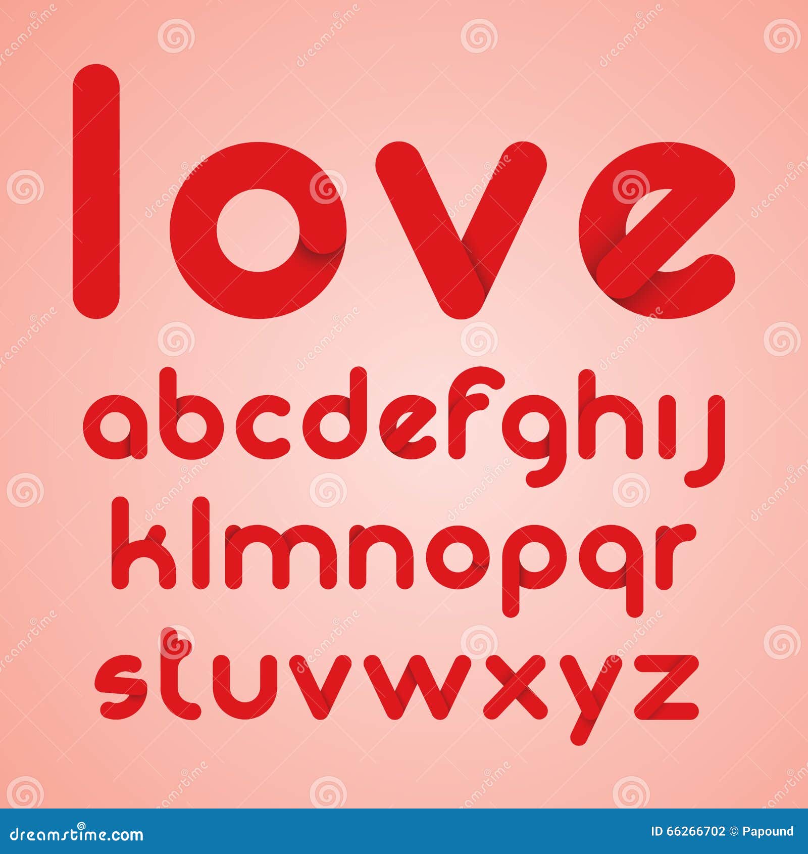 Red Round Modern Letters Alphabet Stock Vector - Illustration of icon ...