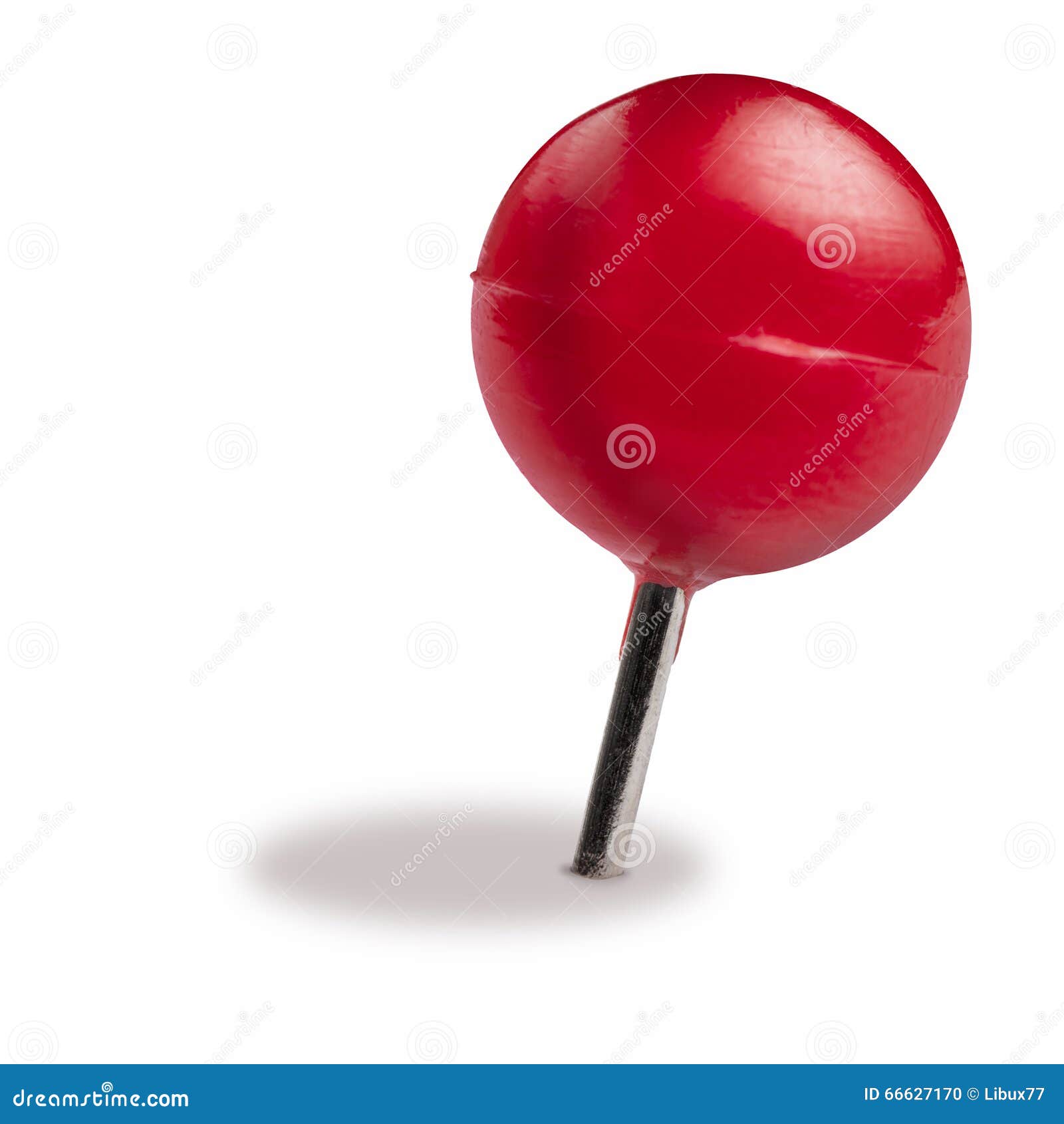 Red Round Pin Closeup stock photo. Image of plastic, board - 66627170