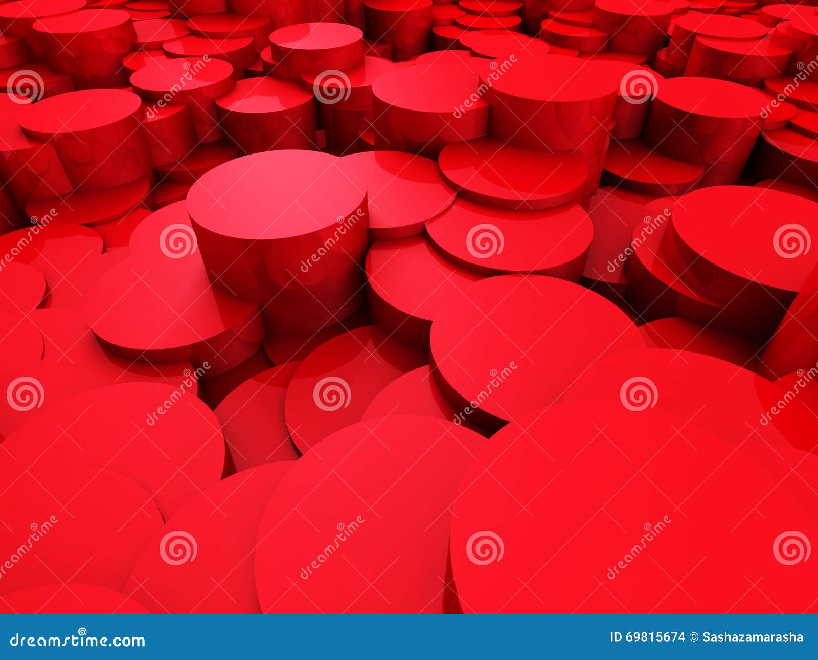 Red Round Shapes Design Wallpaper Background Stock Illustration ...