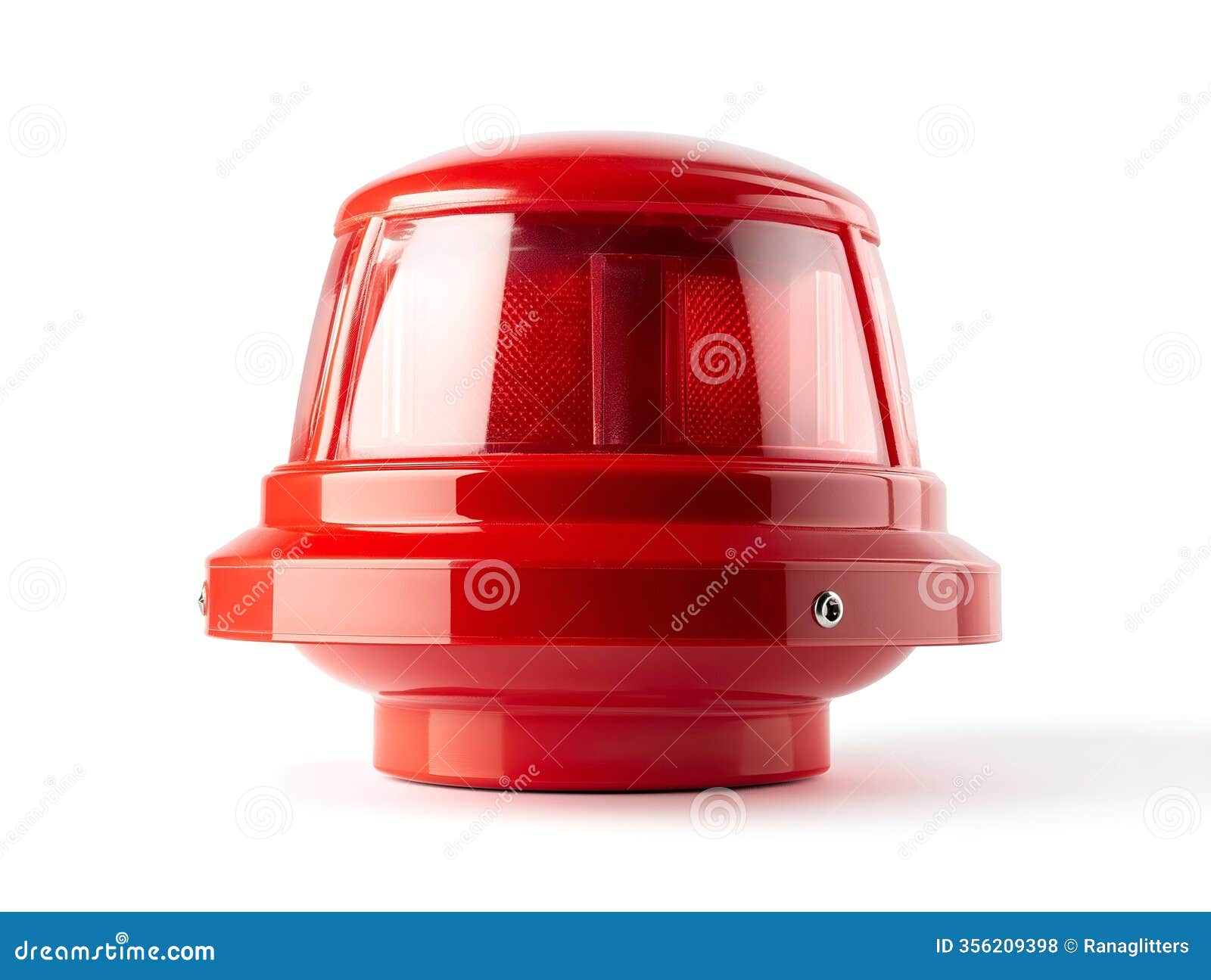 Red Round Spotlight Isolated on White Background Bright Intense Light ...