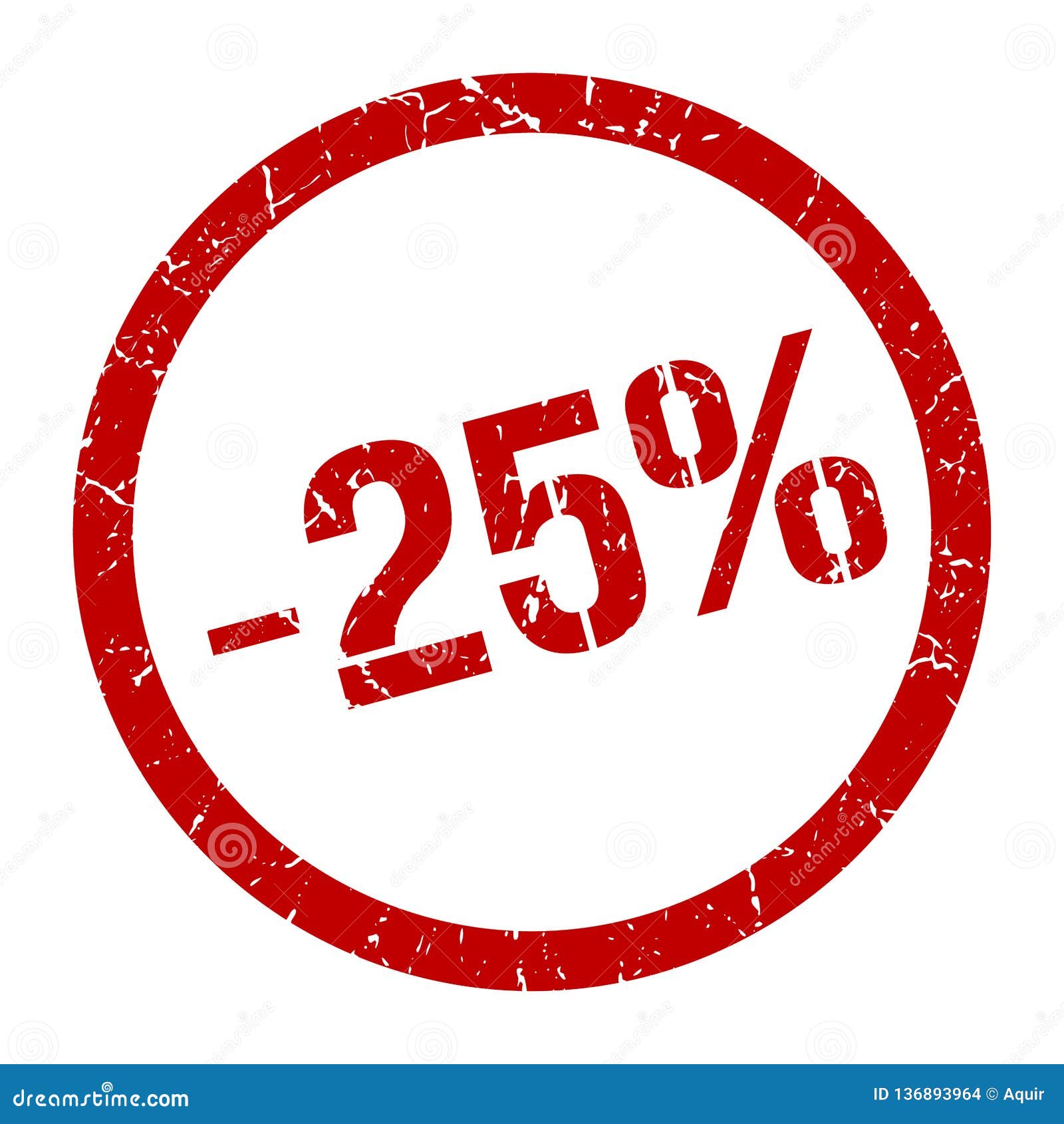 -25 stamp stock vector. Illustration of scratched, round - 136893964