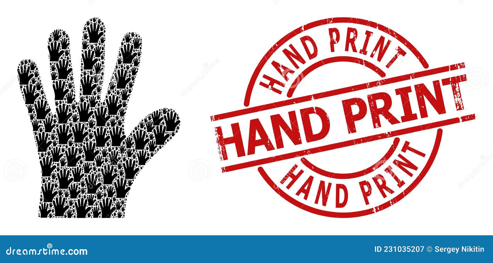 Recursion Petition Hand Icon Itself Collage Cartoon Vector ... Recursion Petition Hand Icon Itself Collage Cartoon Vector ...
