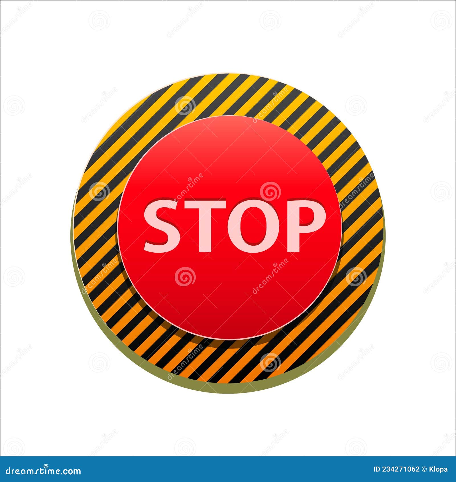 Red Stop Sign stock vector. Illustration of allowed - 234271062