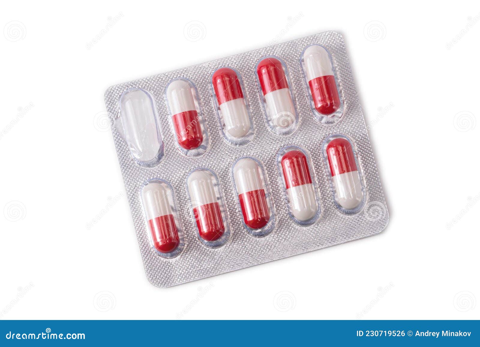 Red Round Tablets in an Isolation Stick Stock Photo - Image of care ...