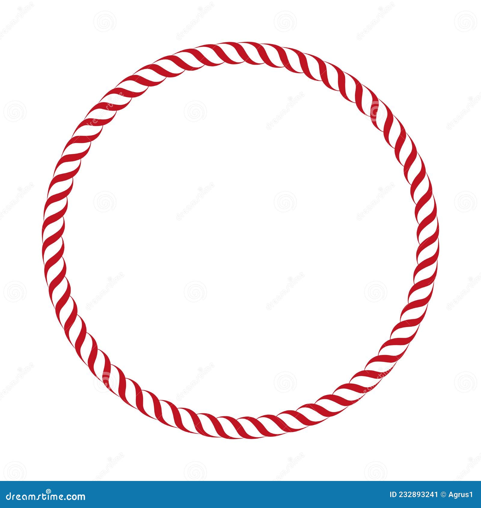 Red Round Vector Frame - Circle Banner on White Background Stock Vector ...