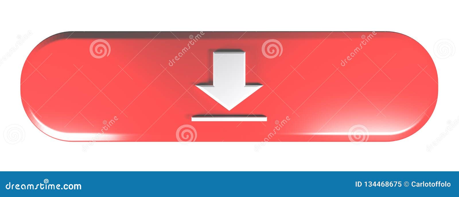 Red Rounded Rectangle DOWNLOAD - 3D Rendering Illustration Stock ...