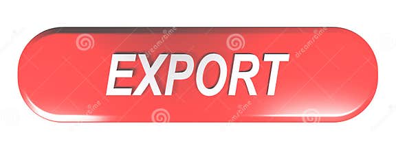 Red Rounded Rectangle Push Button EXPORT - 3D Rendering Stock ...