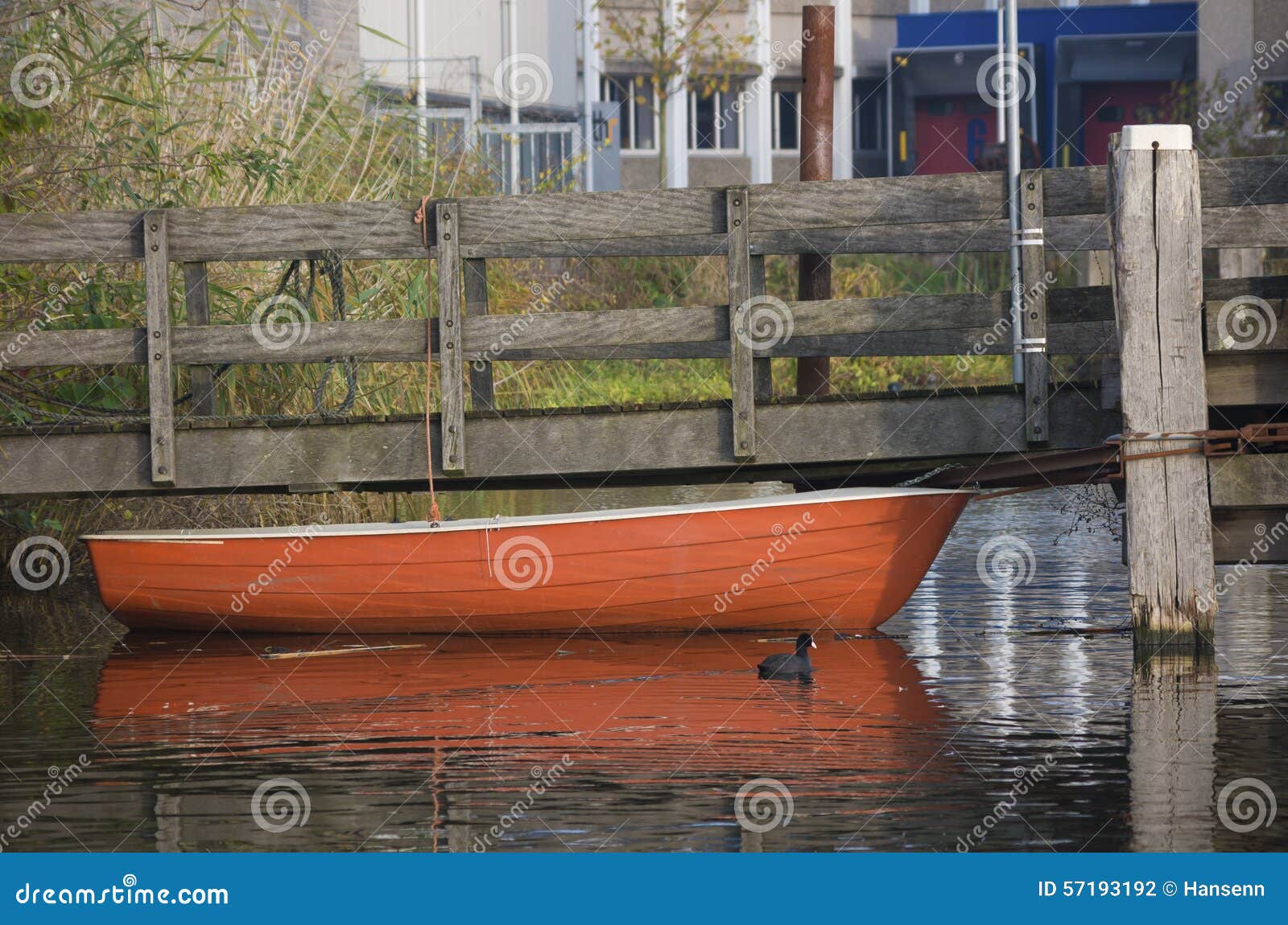 Red rowing boat stock photo. Image of boats, seaport - 57193192