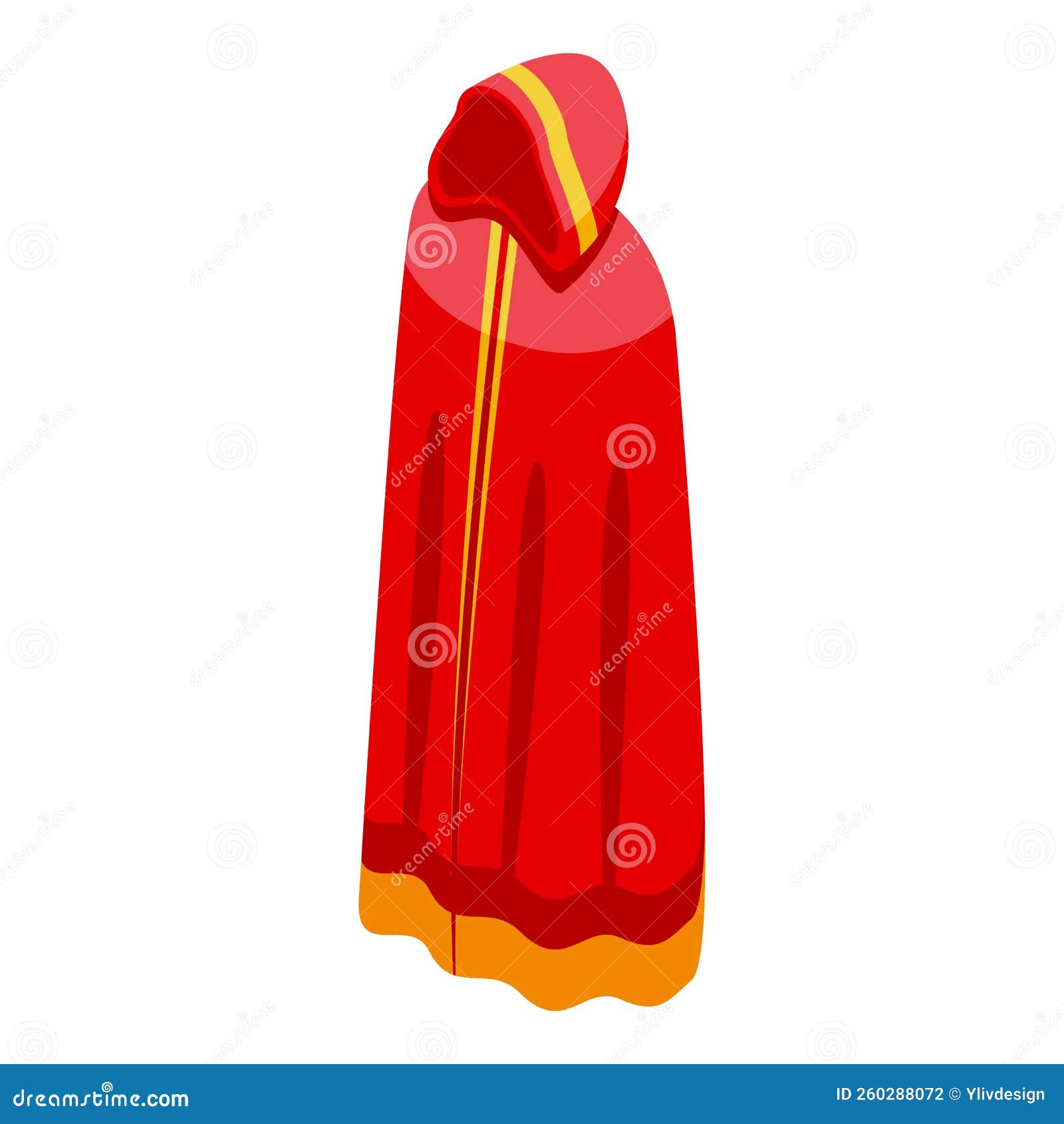 Red Royal Cloak Icon Isometric Vector. Cape Hero Stock Vector ...