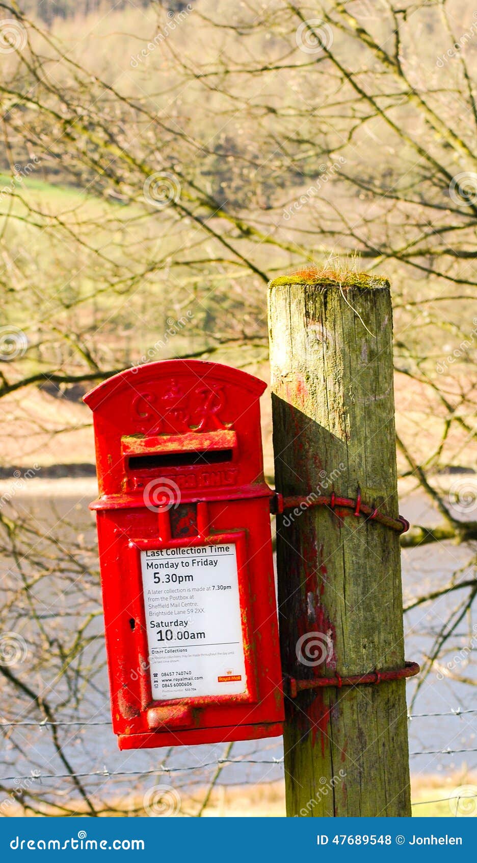 Red Royal Mail Mailbox editorial stock photo. Image of royal - 47689548