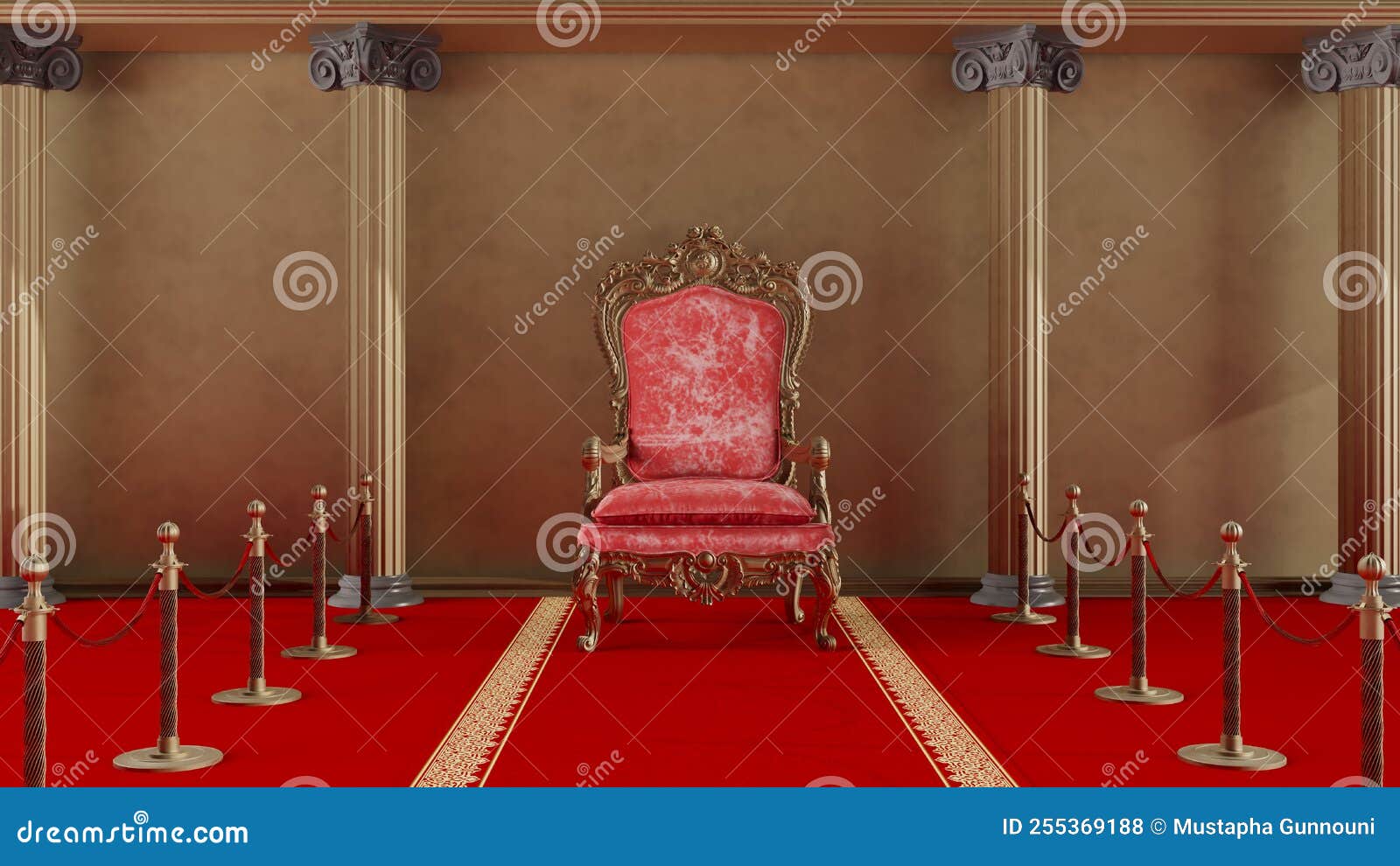 Red Royal Throne, VIP Throne, VIP Concept Stock Illustration ...