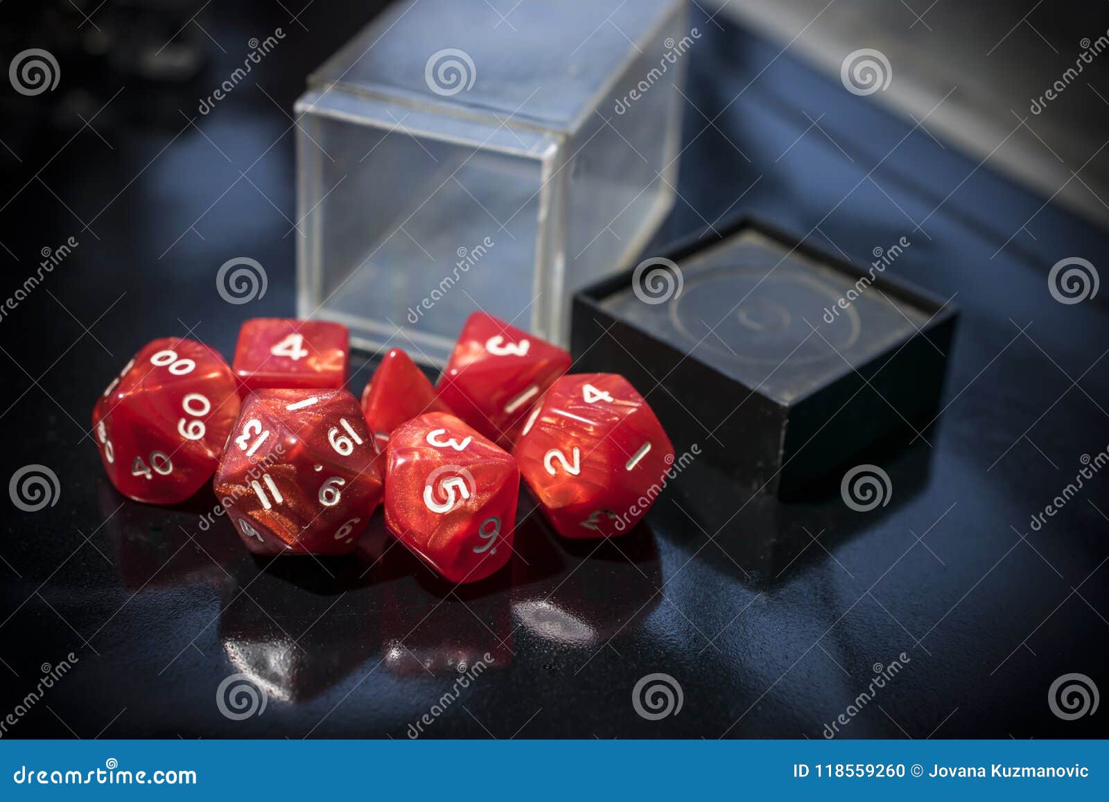 Red RPG dice stock photo. Image of luck, gamer, dice - 118559260