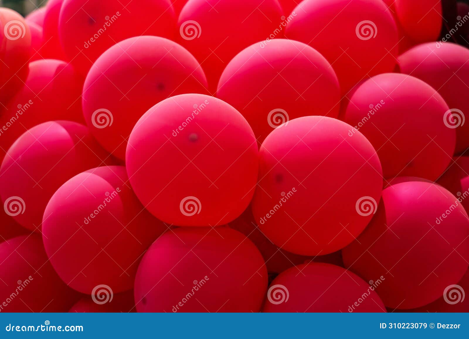 Red Rubber Inflatable Balloons Close Up Texture. Stock Image - Image of ...