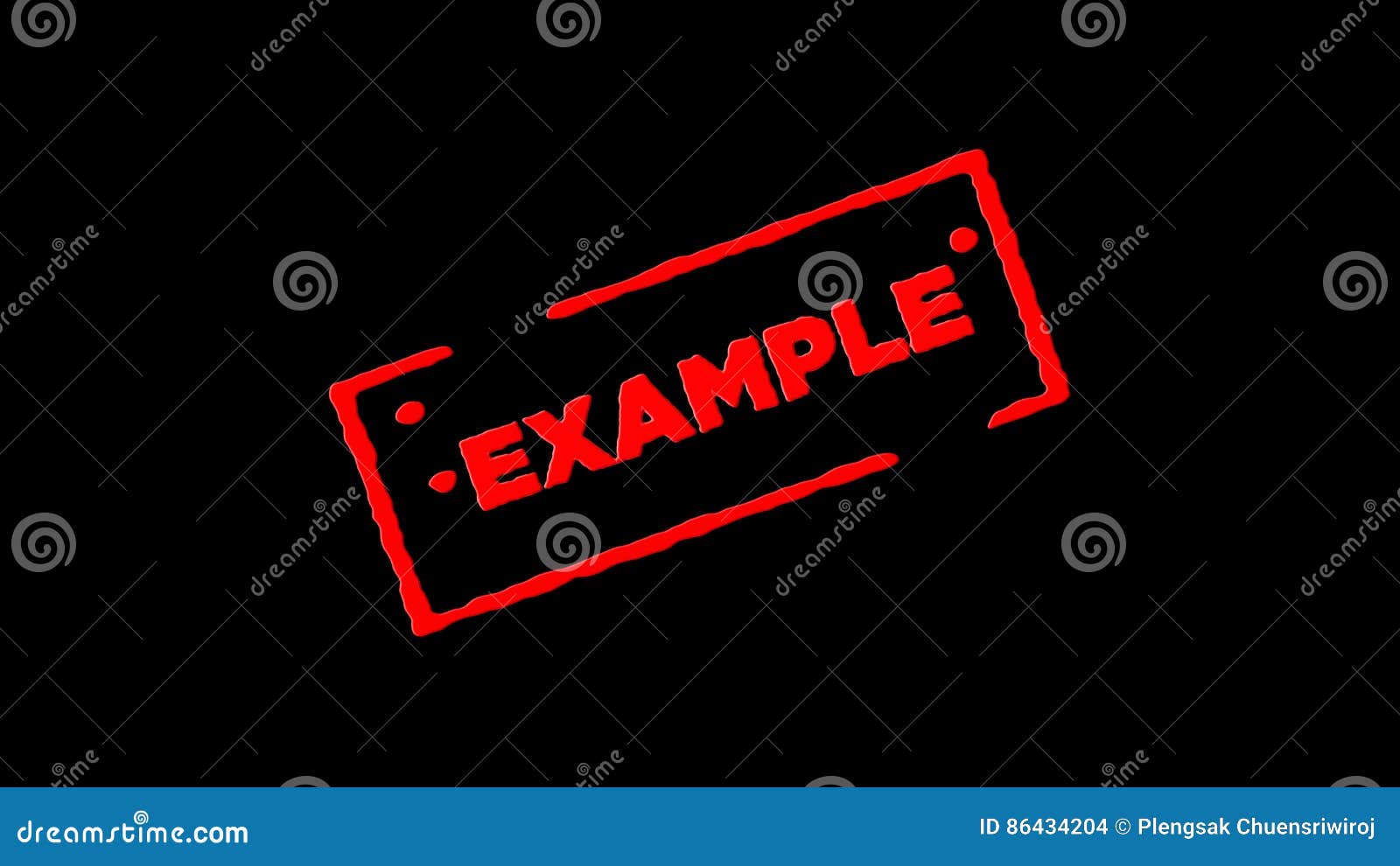 Red Rubber Ink Stamp Example Signed Zoom in and Zoom Out with Alpha ...