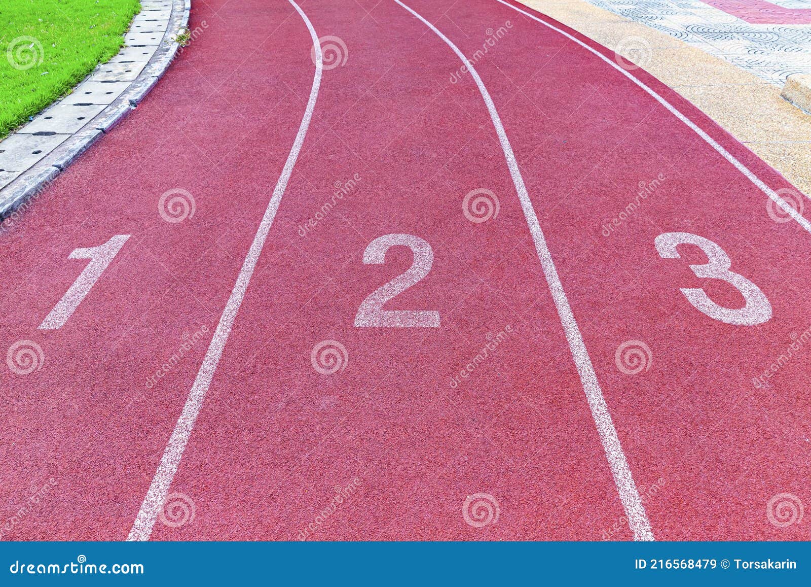 Rubber Running Track Flooring Texture and Background Stock Image ...