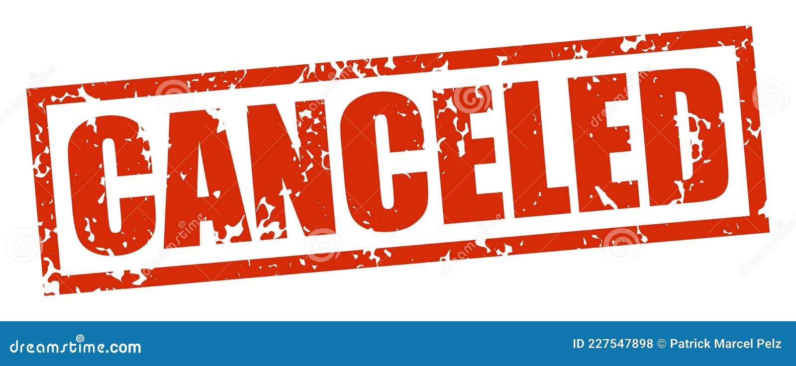 Red rubber stamp canceled stock vector. Illustration of event - 227547898