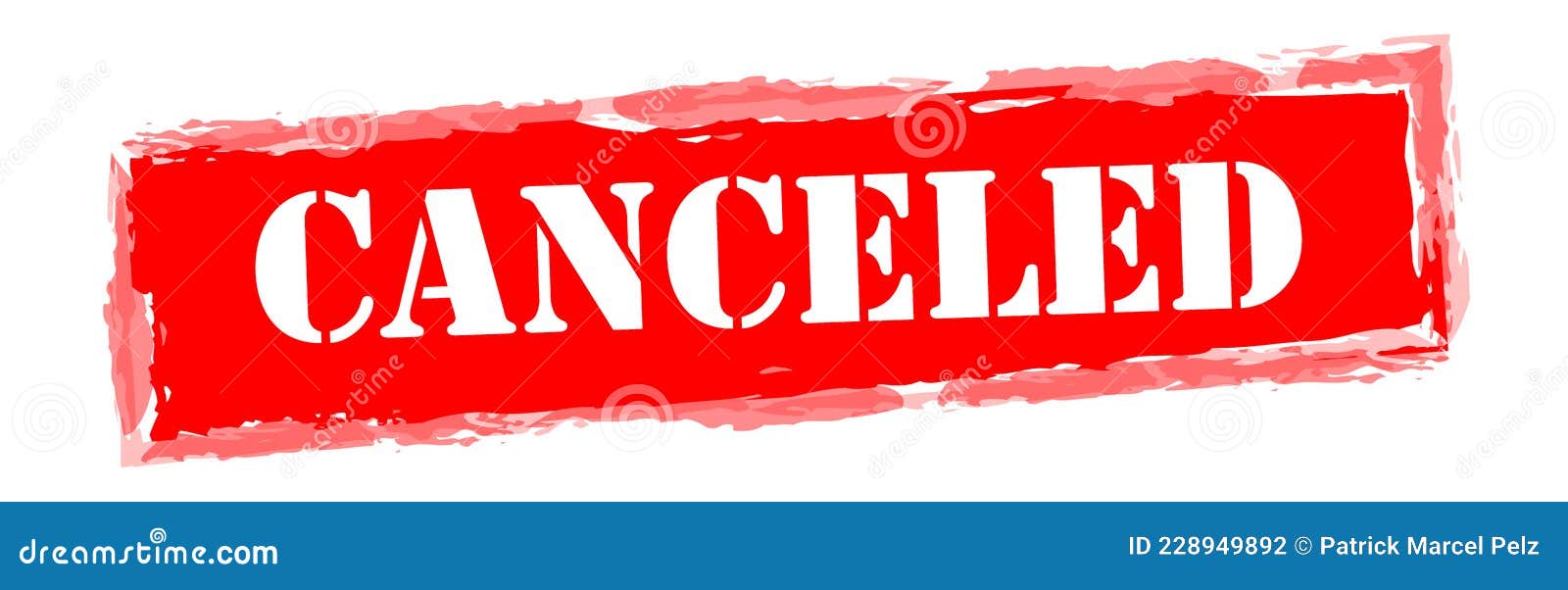 Red rubber stamp canceled stock vector. Illustration of postponed ...