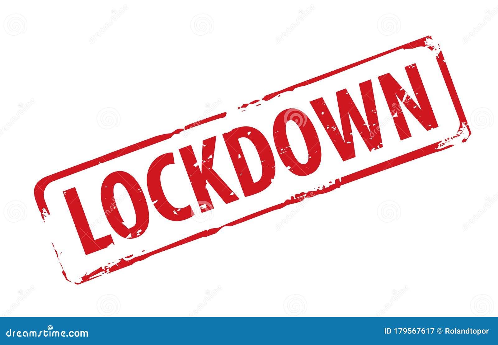 Red Stamp and Text Lockdown. Vector Illustration Stock Illustration ...