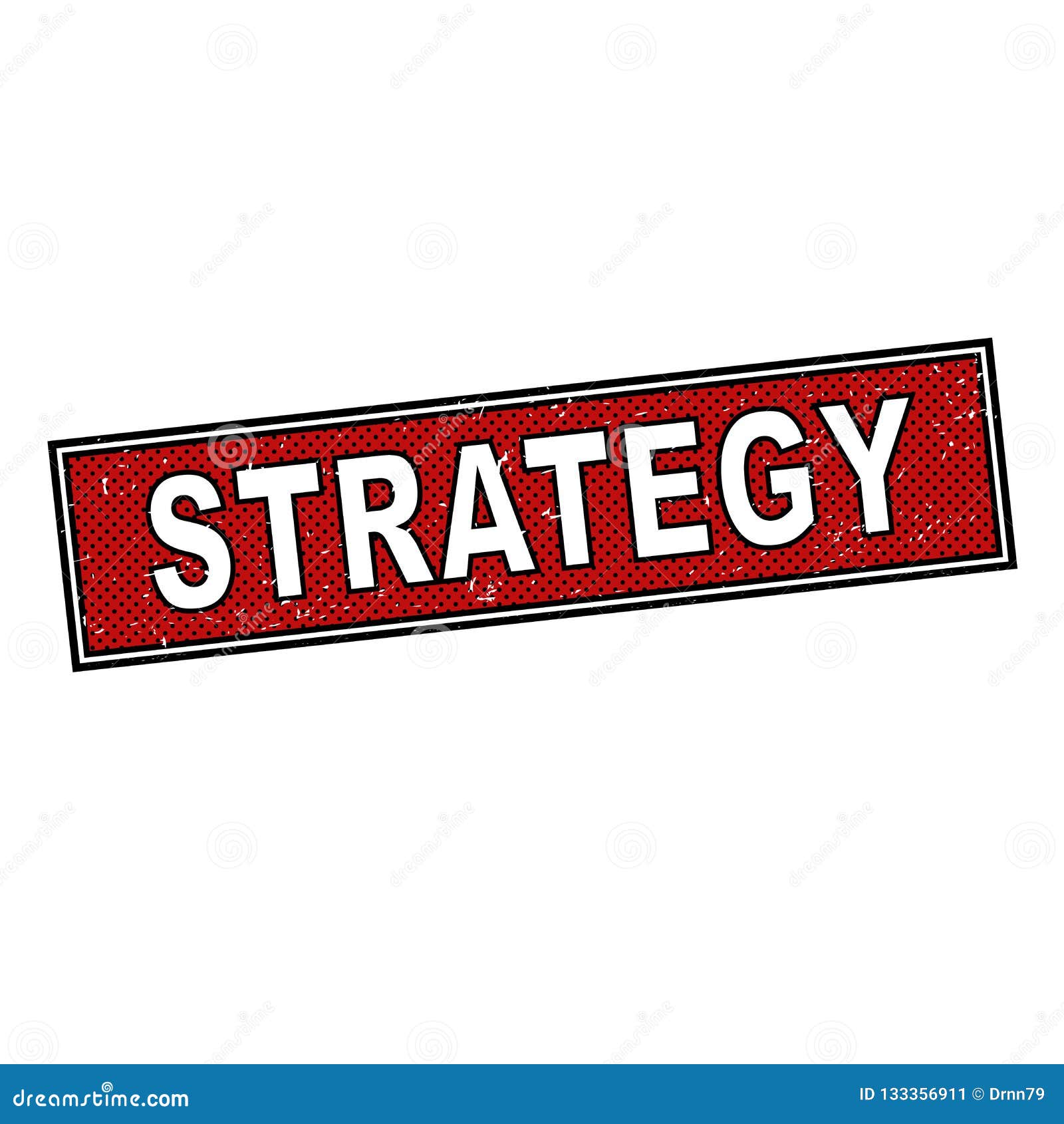 Red Strategy Rubber Web Stamp Pop Art Stock Vector - Illustration of ...