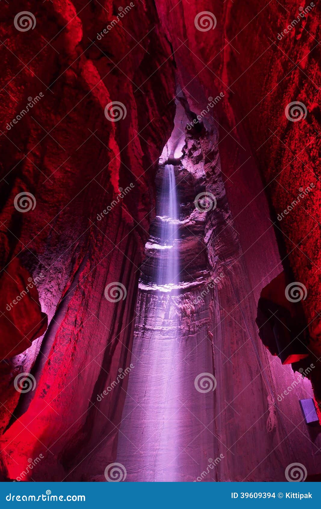 Red Ruby falls stock photo. Image of isolated, orange - 39609394