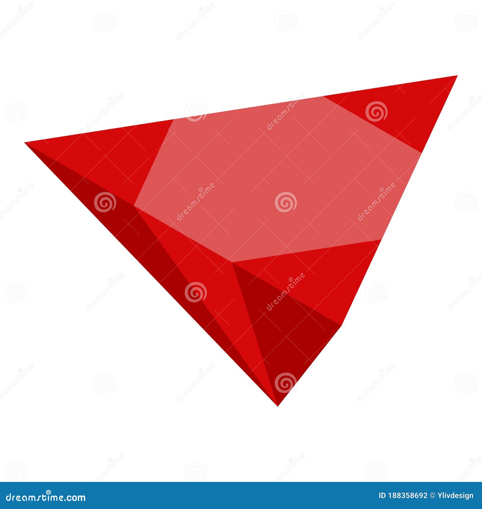 Red Ruby Icon, Isometric Style Stock Vector - Illustration of ...