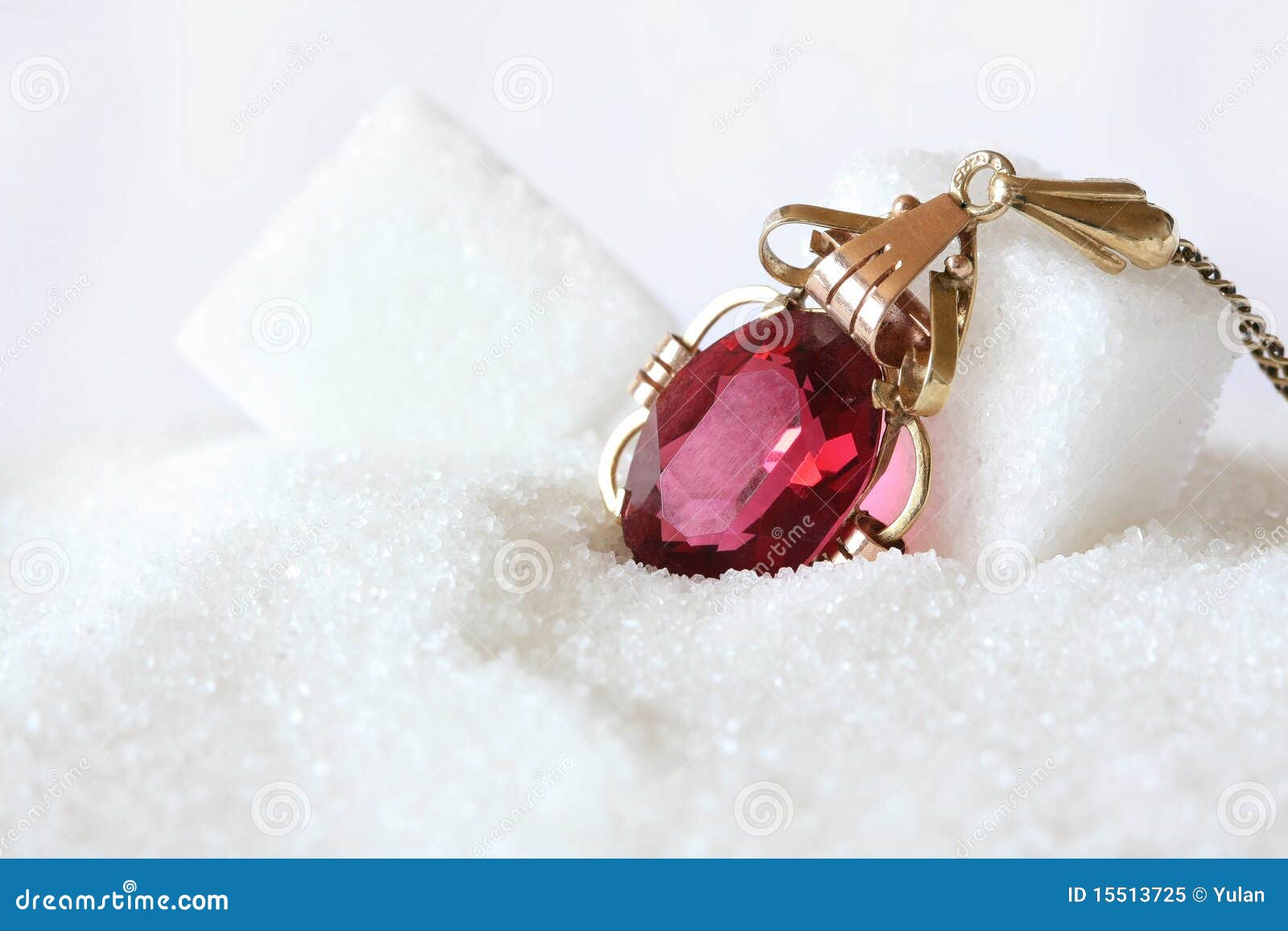 Red Ruby Jewel in Crystal Sugar Stock Image - Image of ornament, color ...