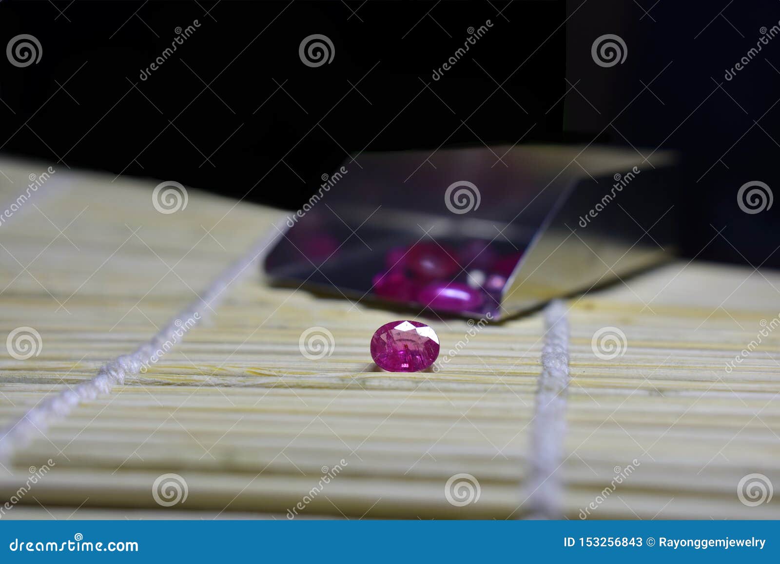 Red Ruby and Pink Ruby Rare and Expensive Editorial Stock Photo - Image ...