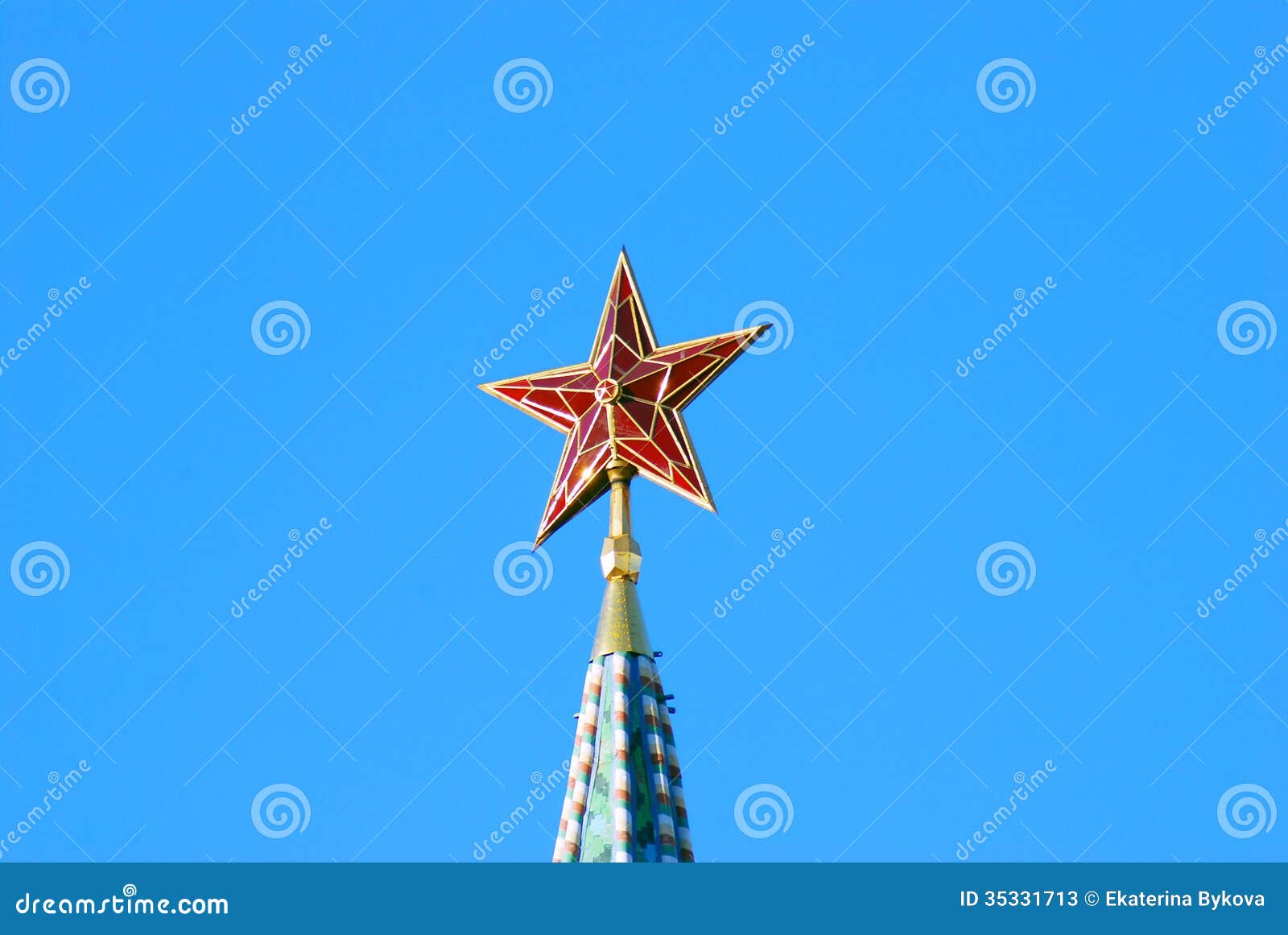 Red Ruby Star. Moscow Kremlin Tower Stock Image - Image of kremlin ...