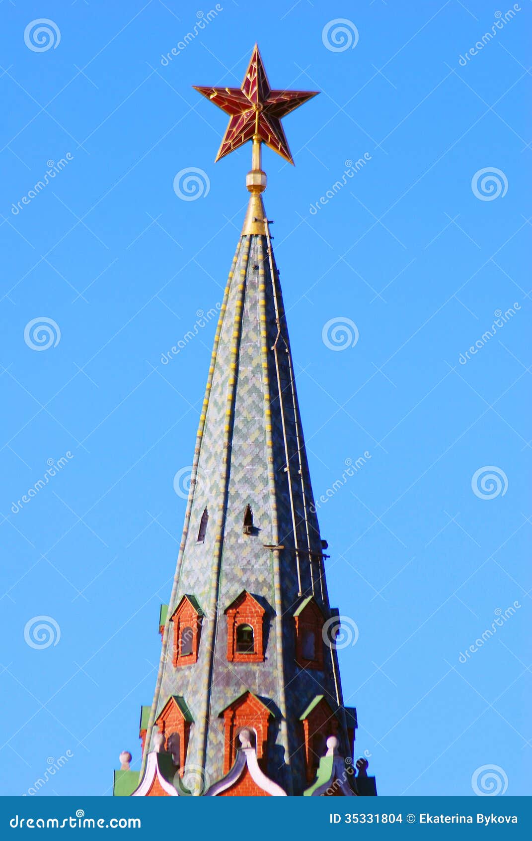 Red Ruby Star. Moscow Kremlin Tower Stock Photo - Image of panorama ...