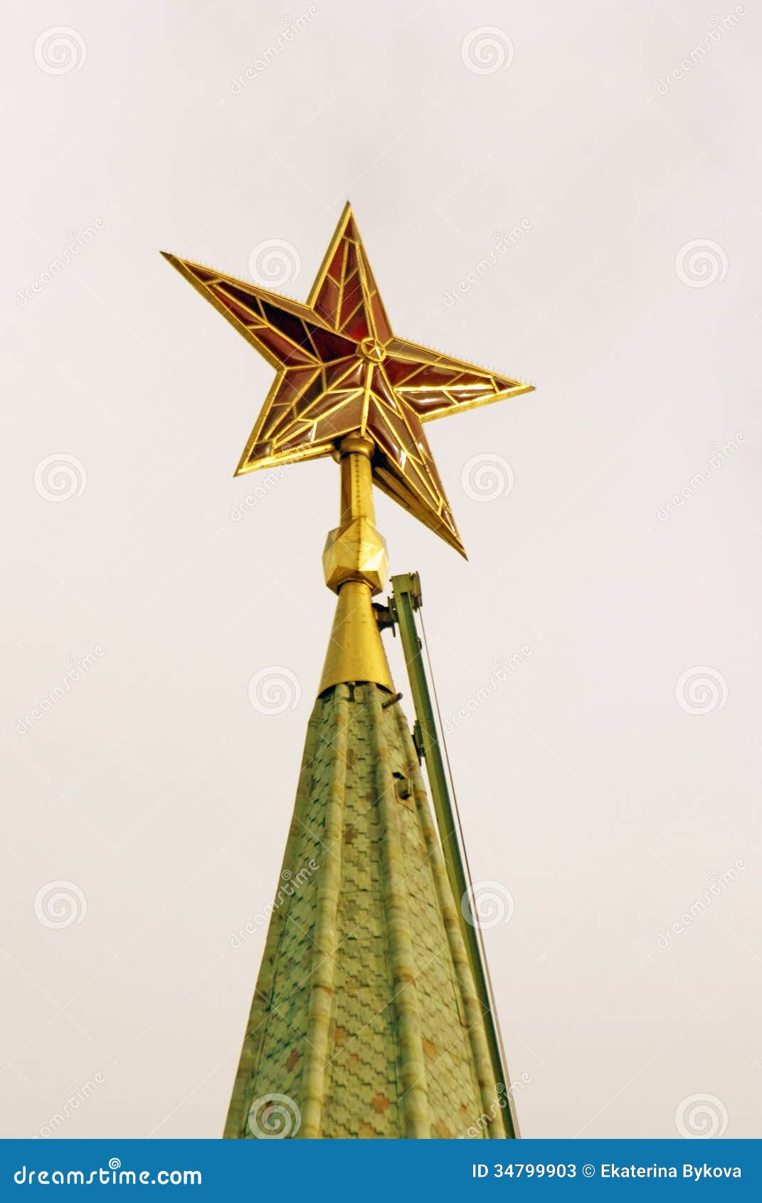 Red Ruby Star. Moscow Kremlin Tower Stock Image - Image of russia, roof ...