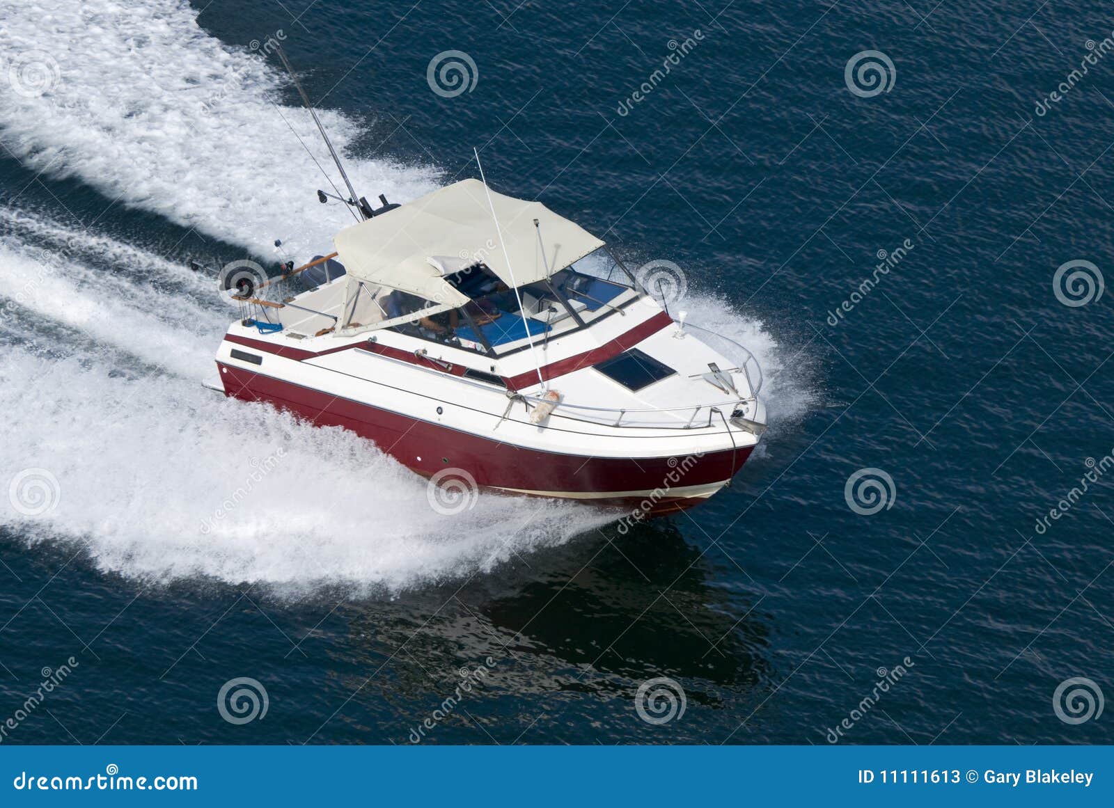 Red Runabout stock image. Image of powerboat, marine - 11111613
