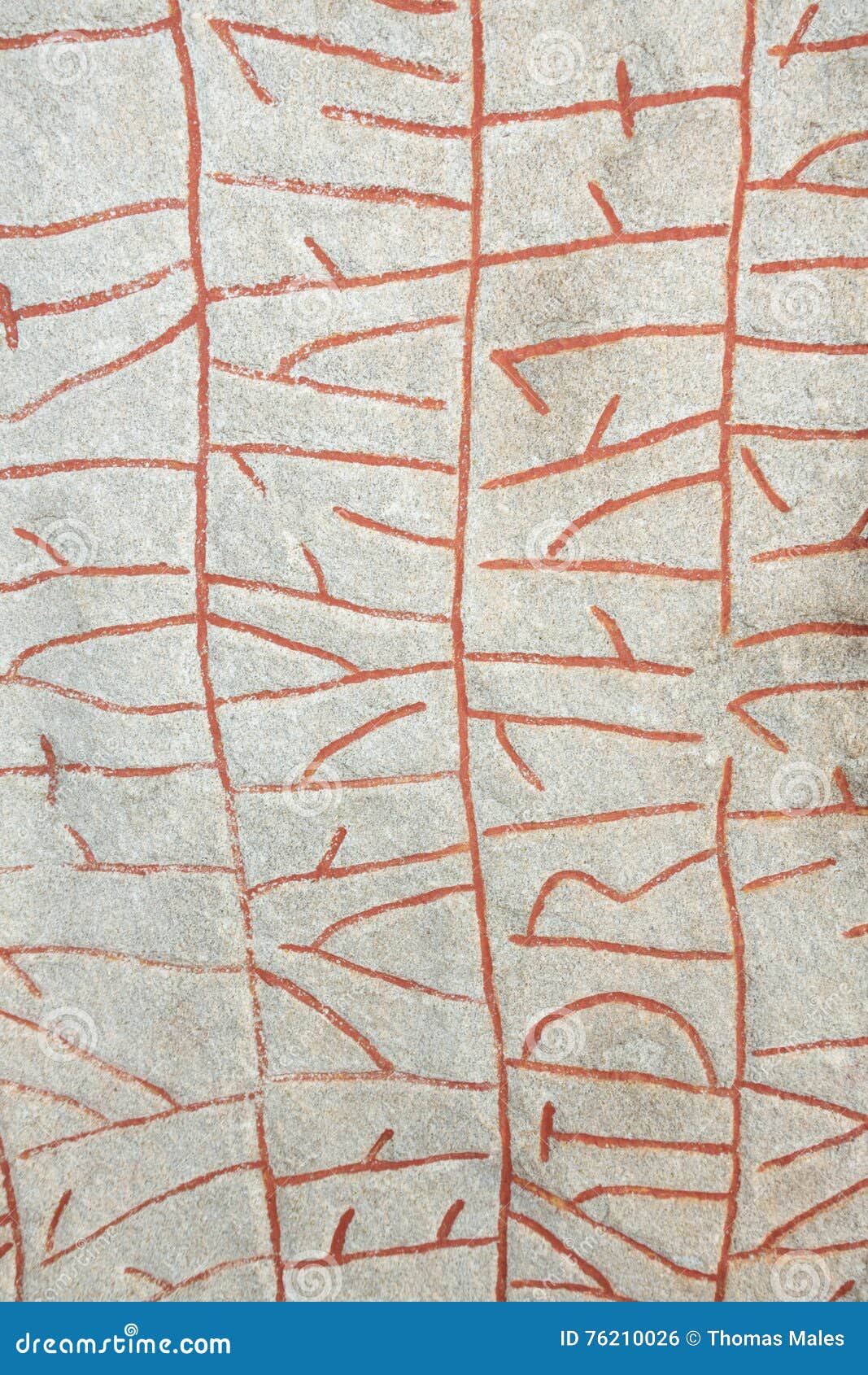 Red runes of the Rok stone stock photo. Image of norse - 76210026