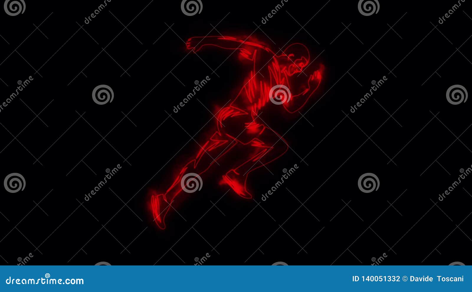Red Running Man Runner Animated Logo Loop Graphic Element Stock Footage ...