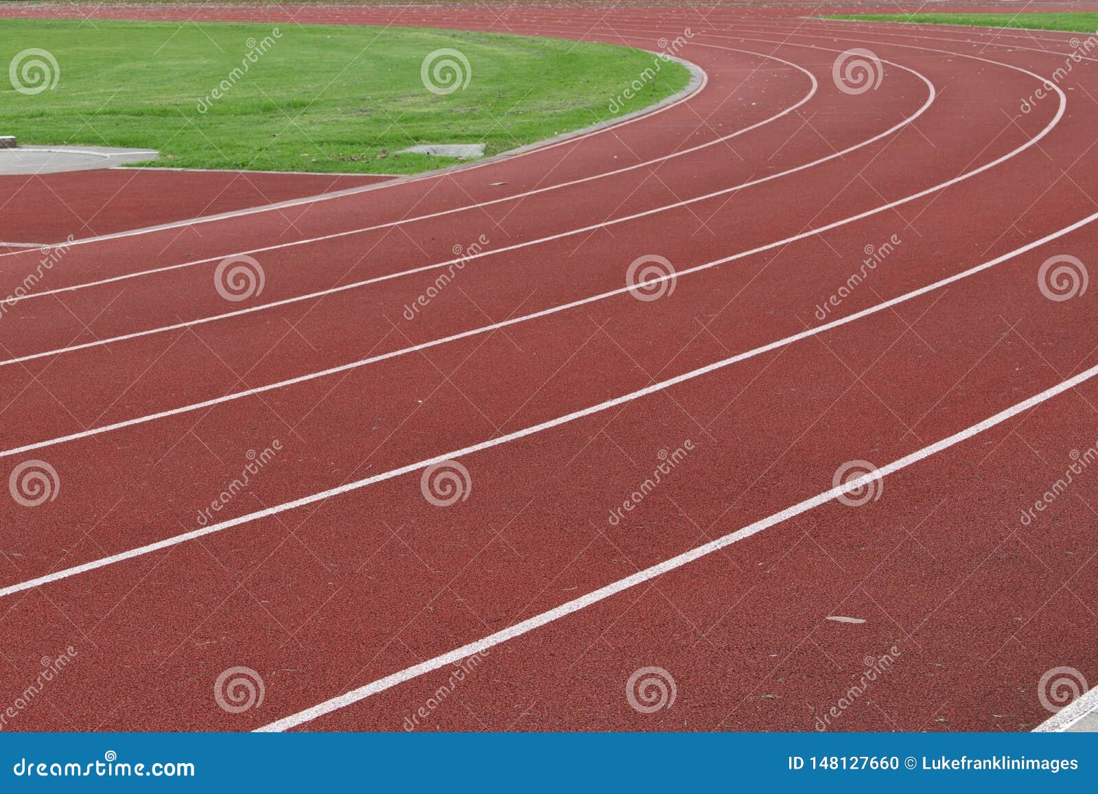 Cross Section of Red Running Race Track Stock Photo - Image of cross ...